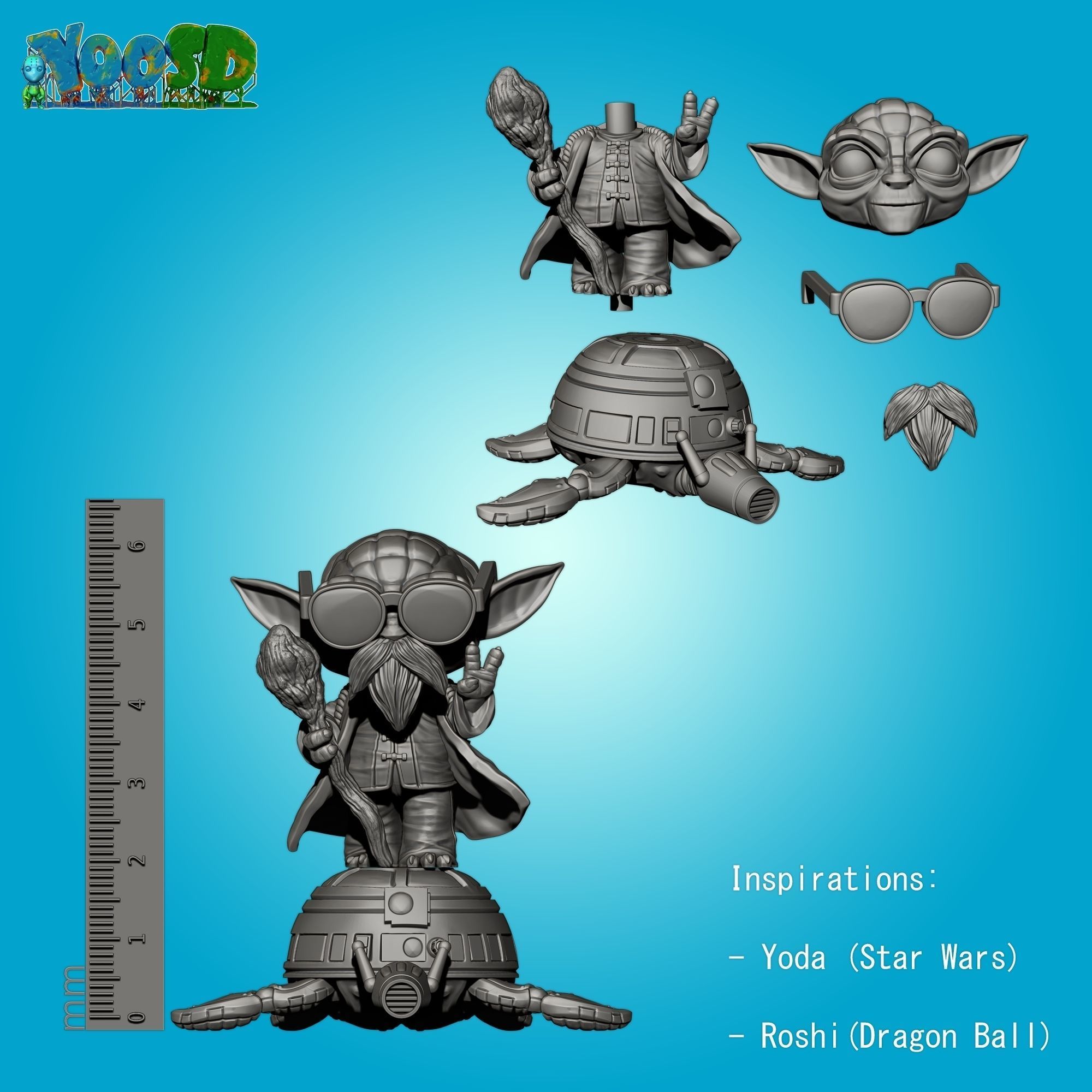 Master Yoshi 3D model 3D printable | CGTrader