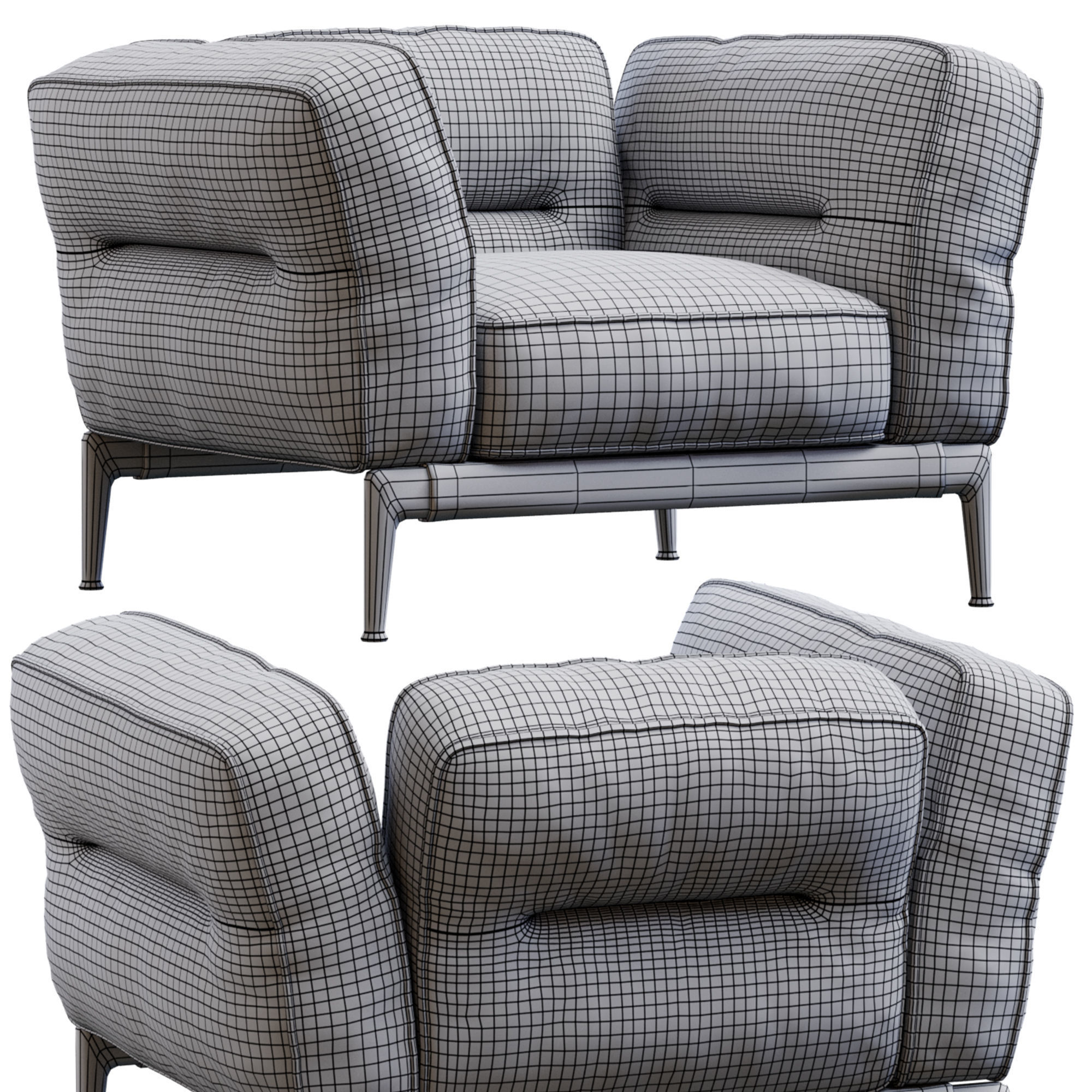 Adda By Flexform 3D model | CGTrader