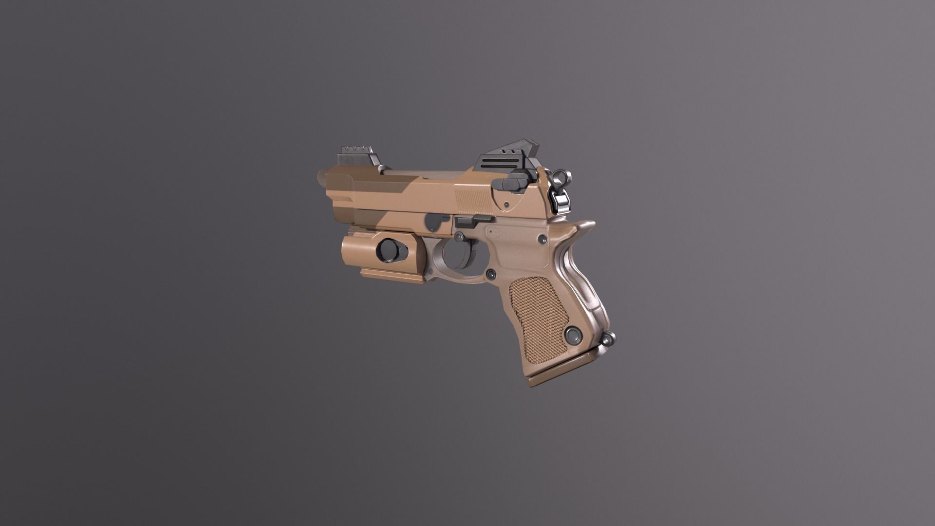 3D model AAA Gun game-ready VR / AR / low-poly | CGTrader