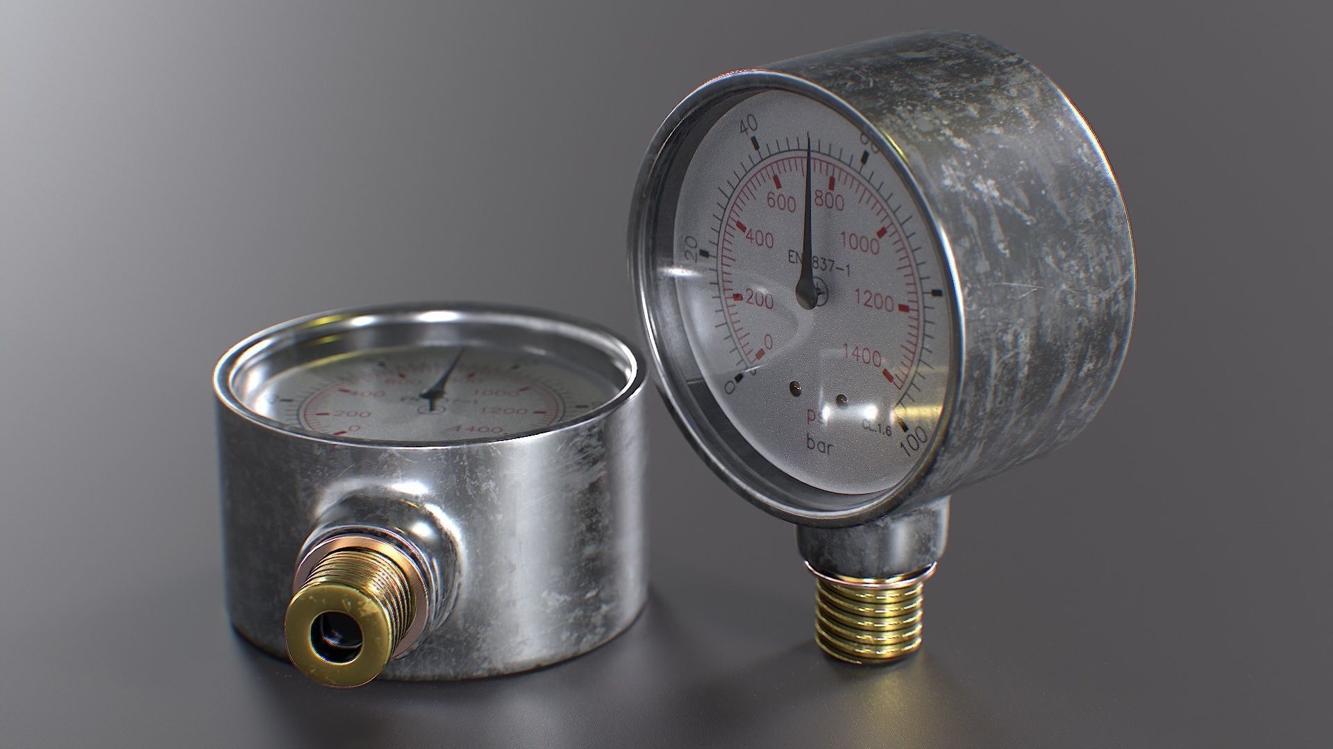 3D model Pressure Gauge VR / AR / low-poly | CGTrader