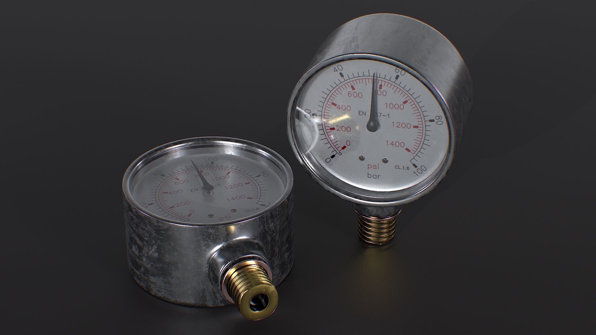 3D model Pressure Gauge VR / AR / low-poly | CGTrader