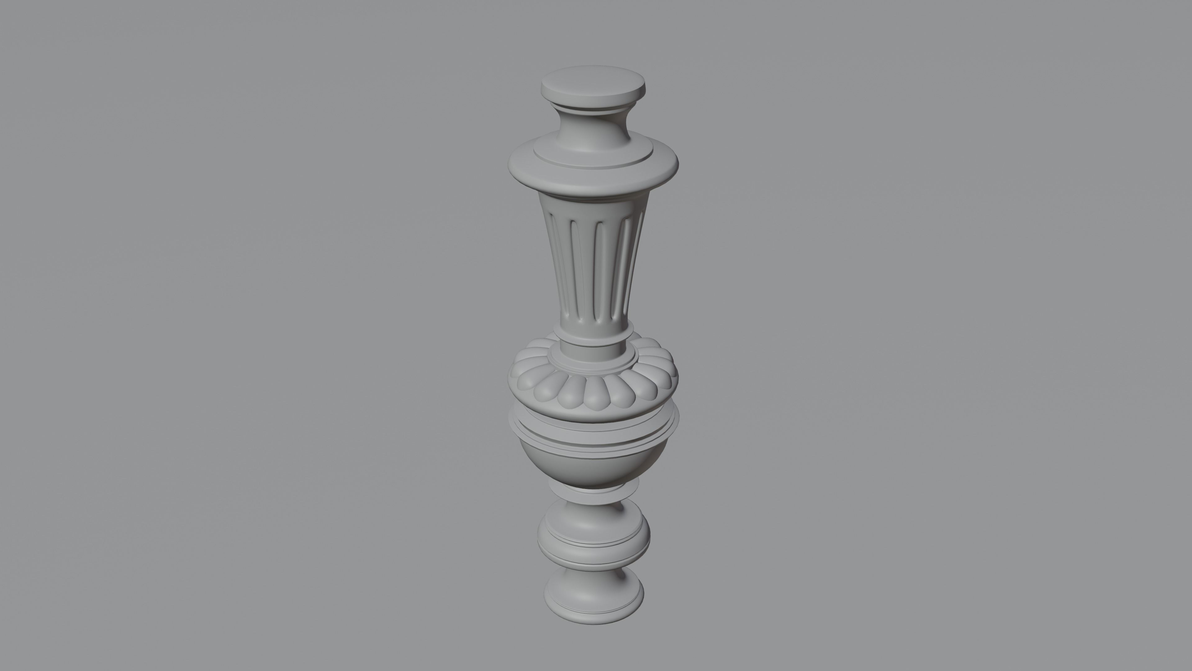wood table leg 3D model | CGTrader