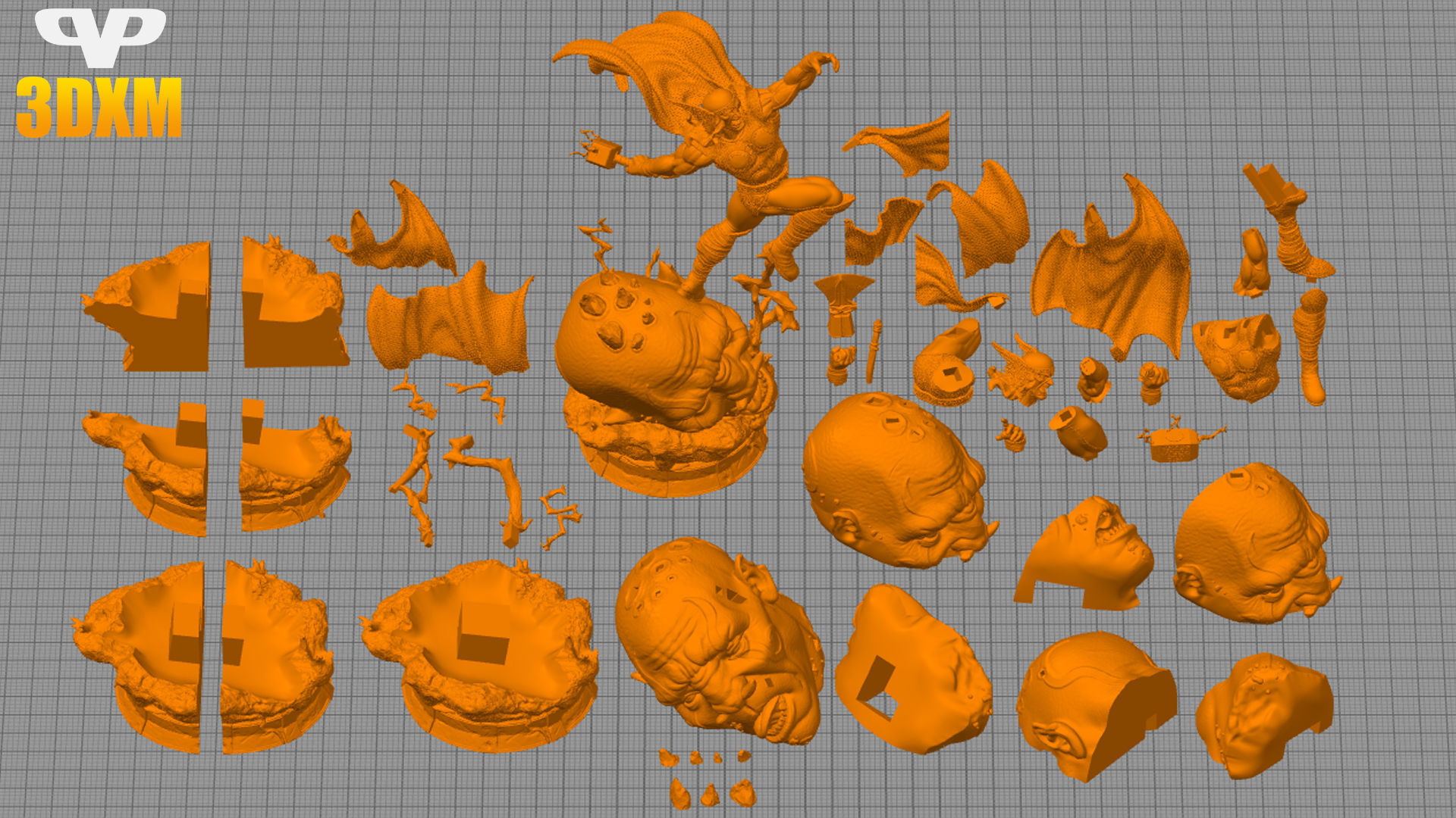 Classic Thor STL for 3D Printing ChibiSTL 3DXM 3D model 3D printable ...