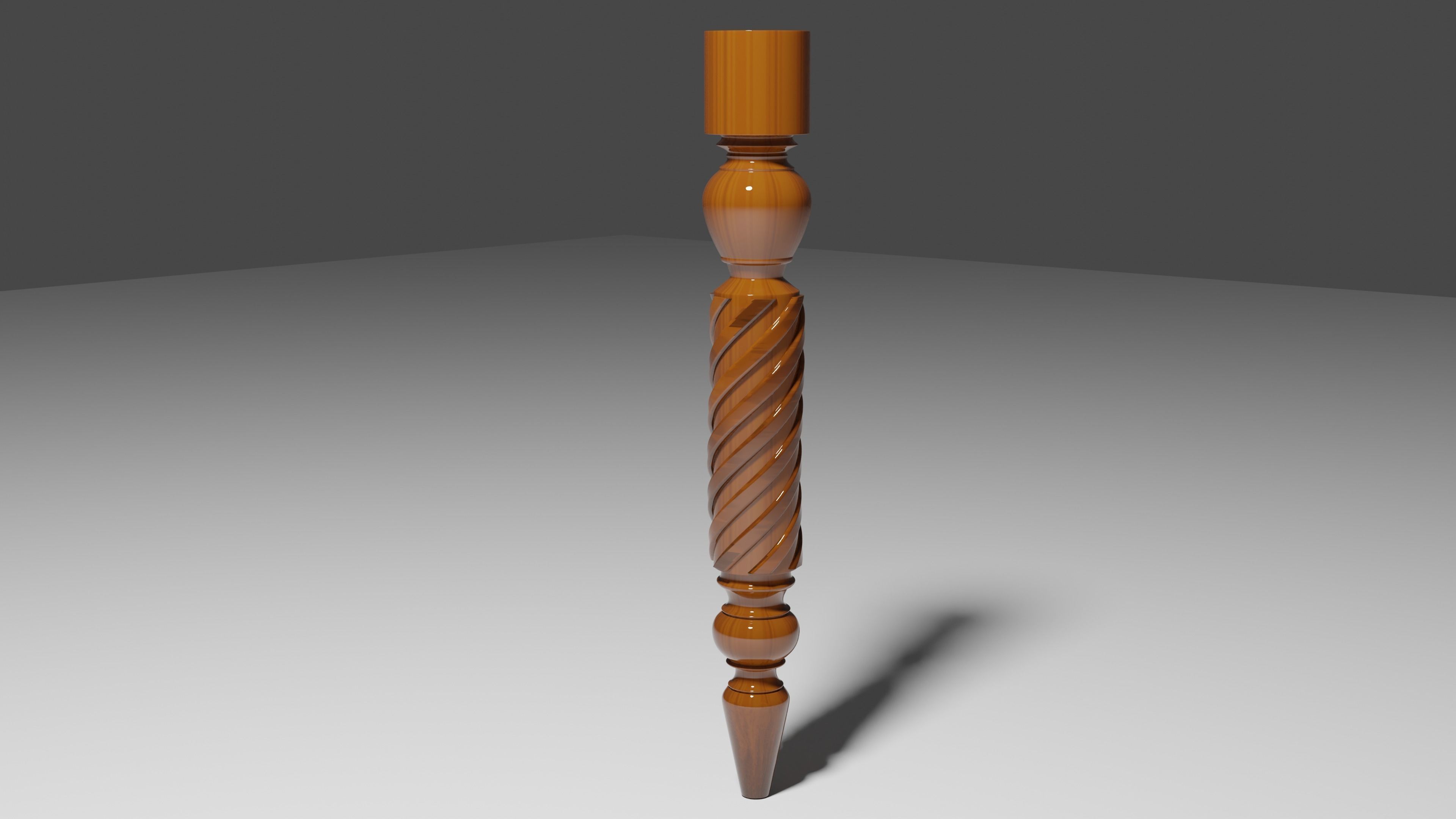 table leg classic 3D model | CGTrader