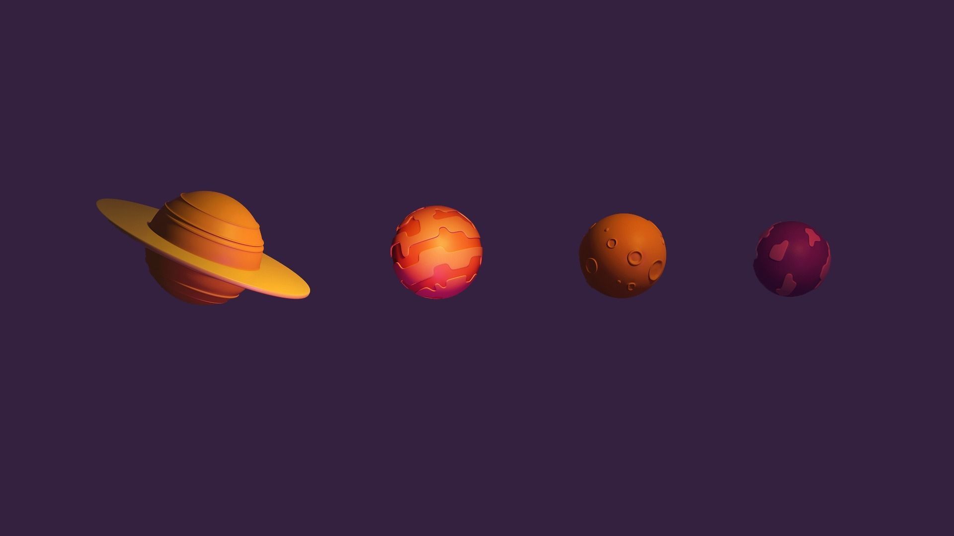 Stylised Space Assets Pack free 3D model | CGTrader