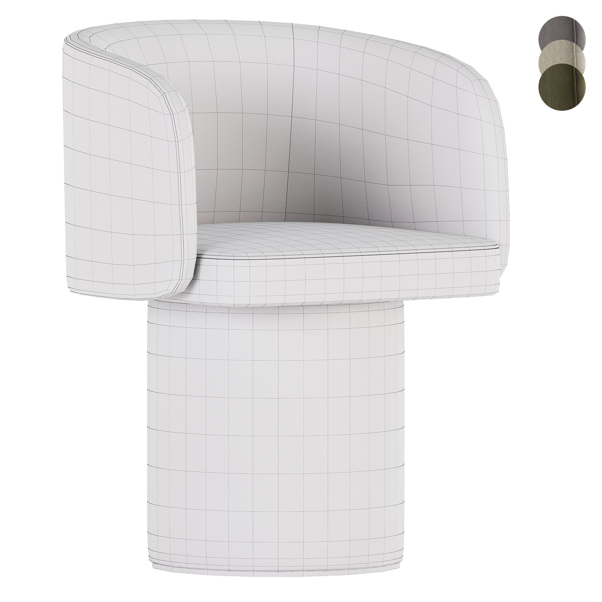 Ditre italia BILLIE Chair 3D model | CGTrader