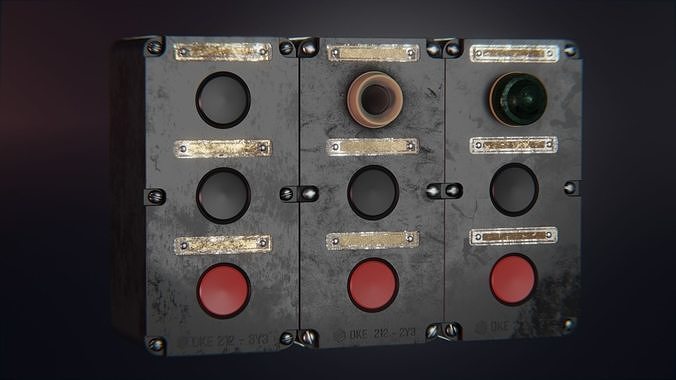 Switchboards metal box 3D model | CGTrader