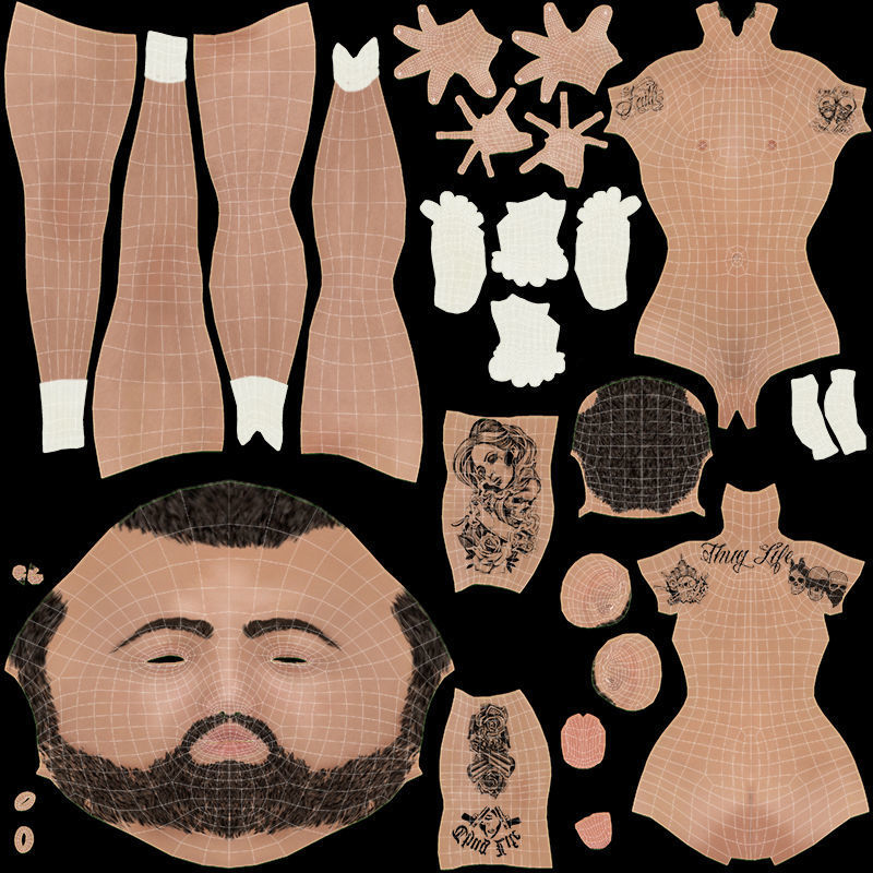 3D model Muscular Gangster Rigged Character VR / AR / low-poly | CGTrader