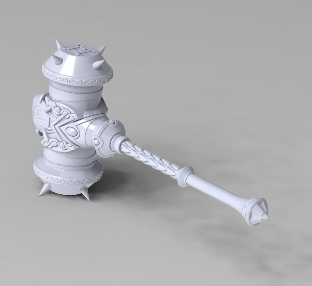 3D model Basalt Battlehammer from Lineage2 Game 3D print model 3D model ...