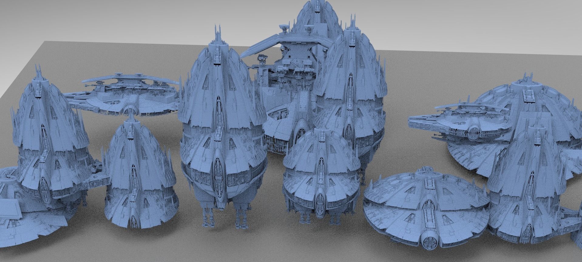 Jupiter alien ruins Kitbash 3D model | CGTrader
