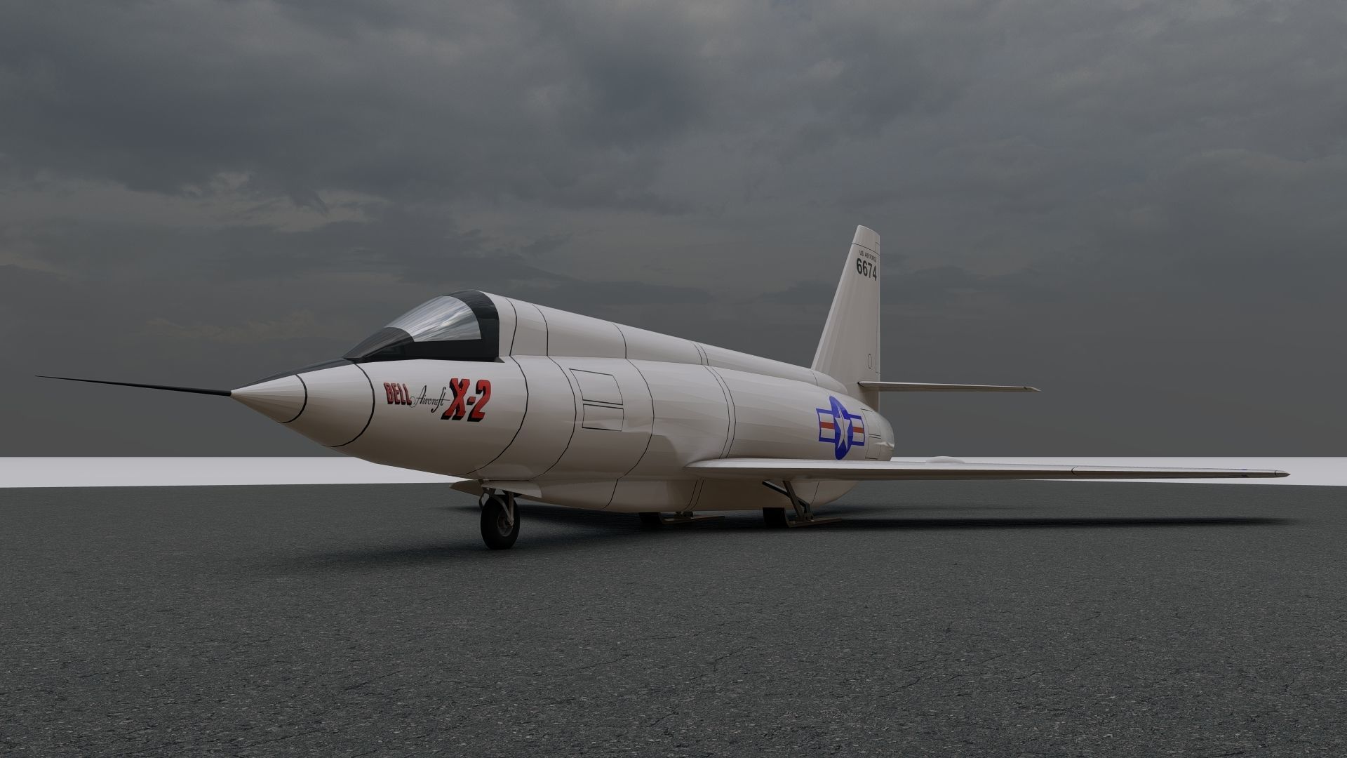 Bell X-2 Starbuster 3D model | CGTrader