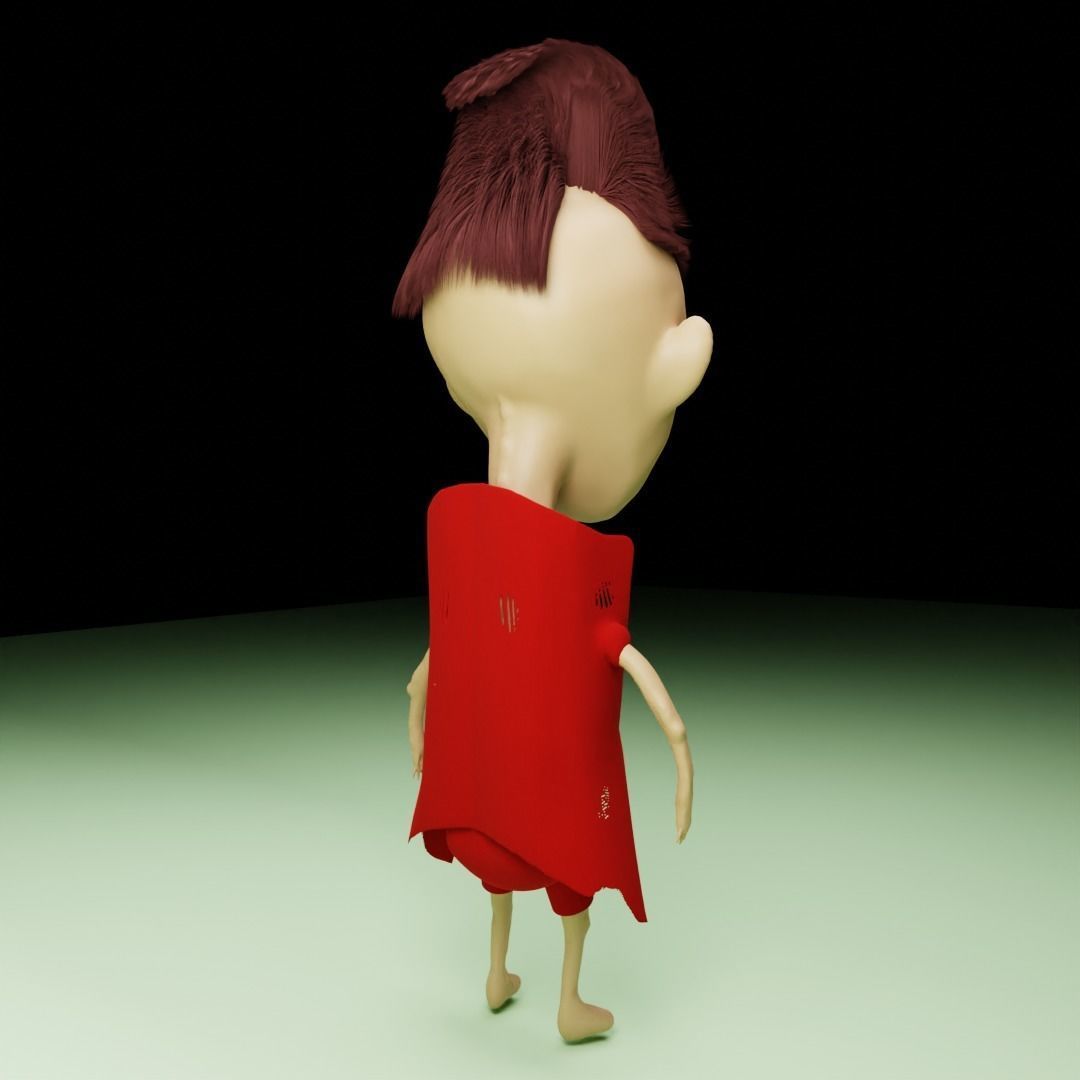 boy character chack 3D model | CGTrader