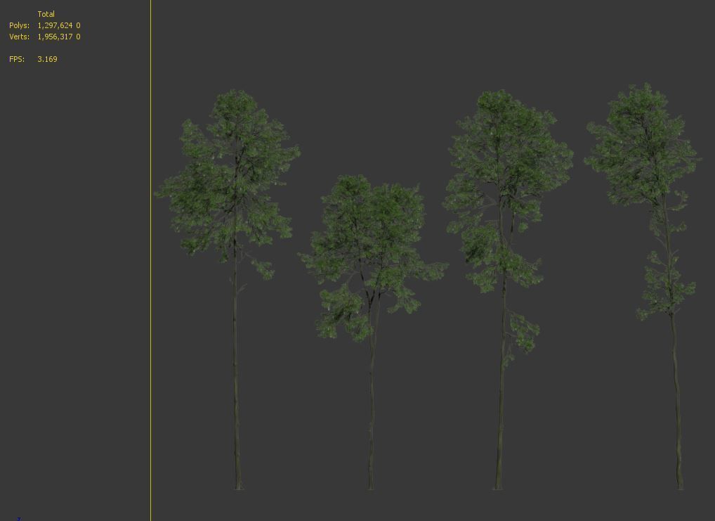 Forest trees set 03 3D model | CGTrader