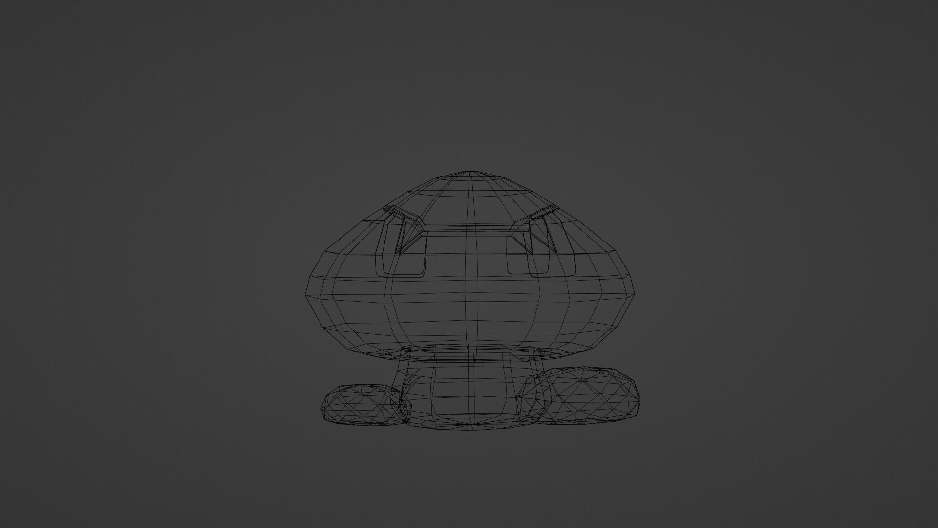 Blue Goomba Super Mario Bros Low Poly free VR / AR / low-poly 3D model ...