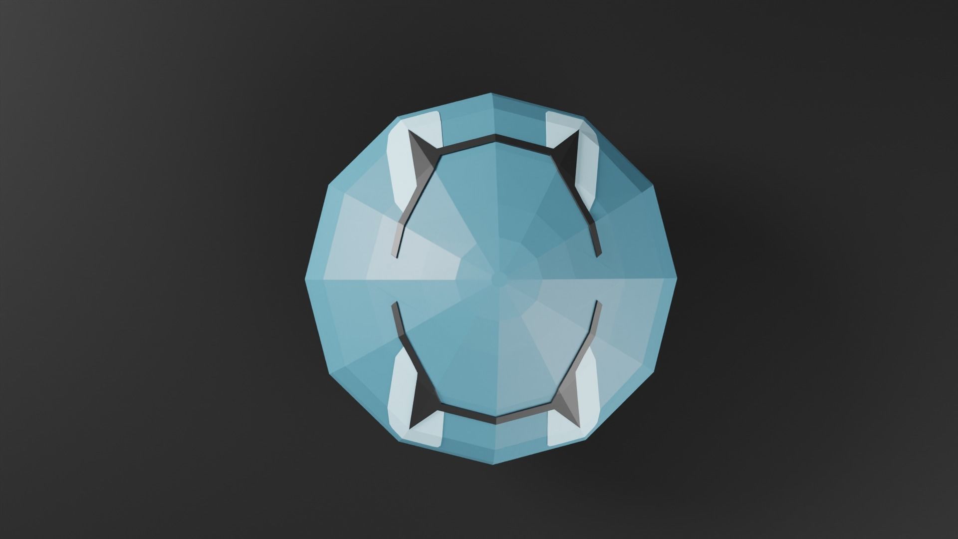 Blue Goomba Super Mario Bros Low Poly free VR / AR / low-poly 3D model ...