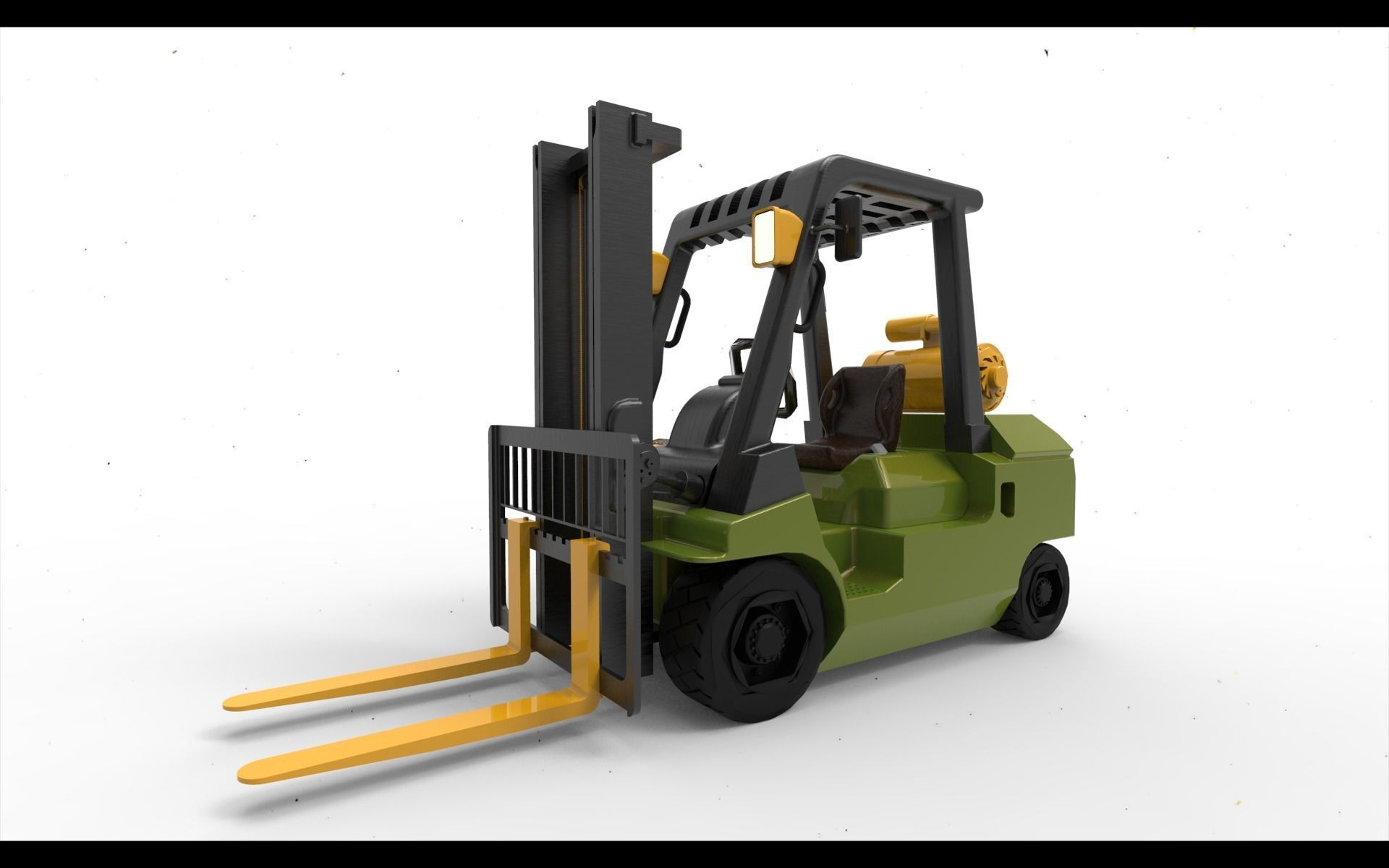 Forklift 3d printed 3D model 3D printable | CGTrader