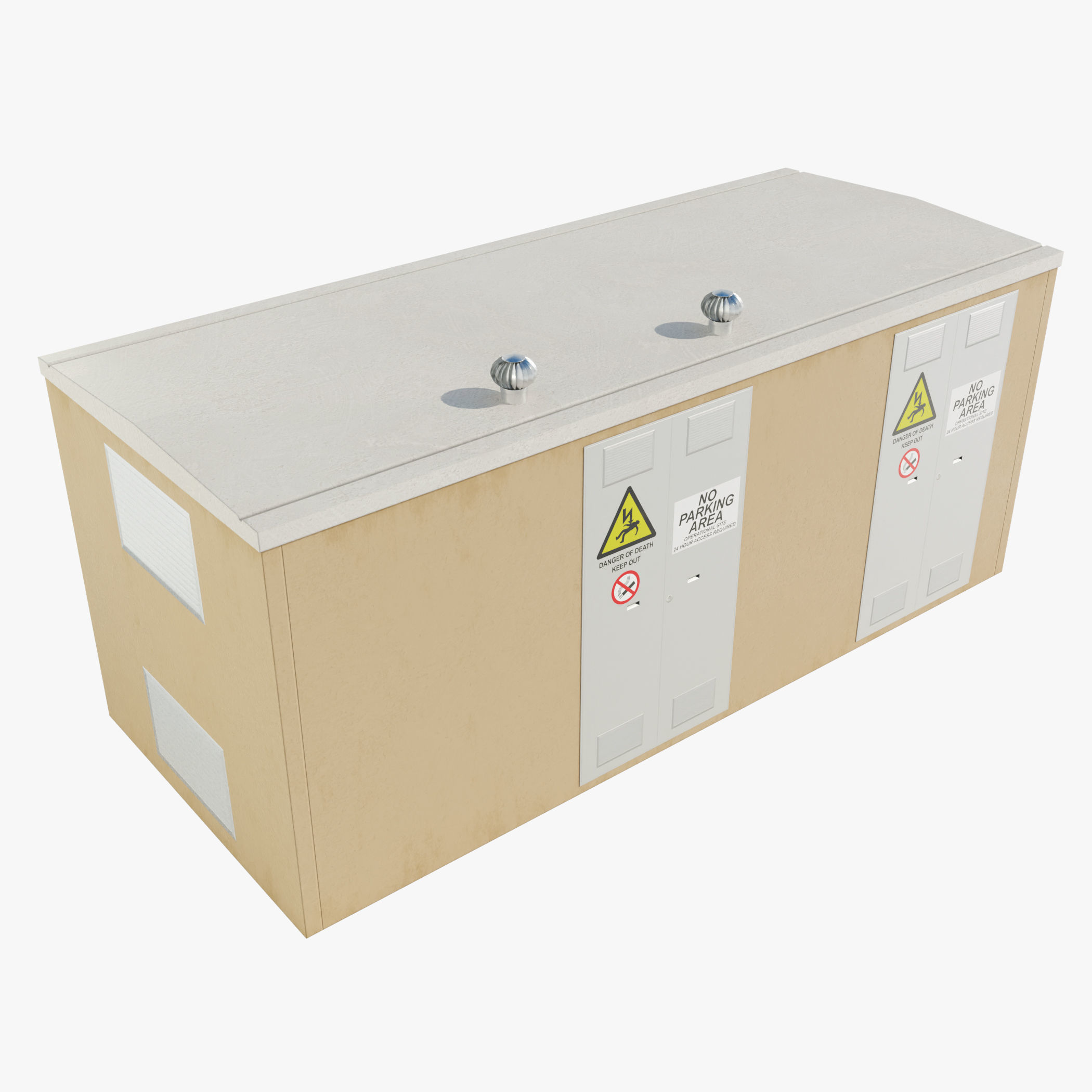 Prefabricated Electrical Substation 3D model | CGTrader