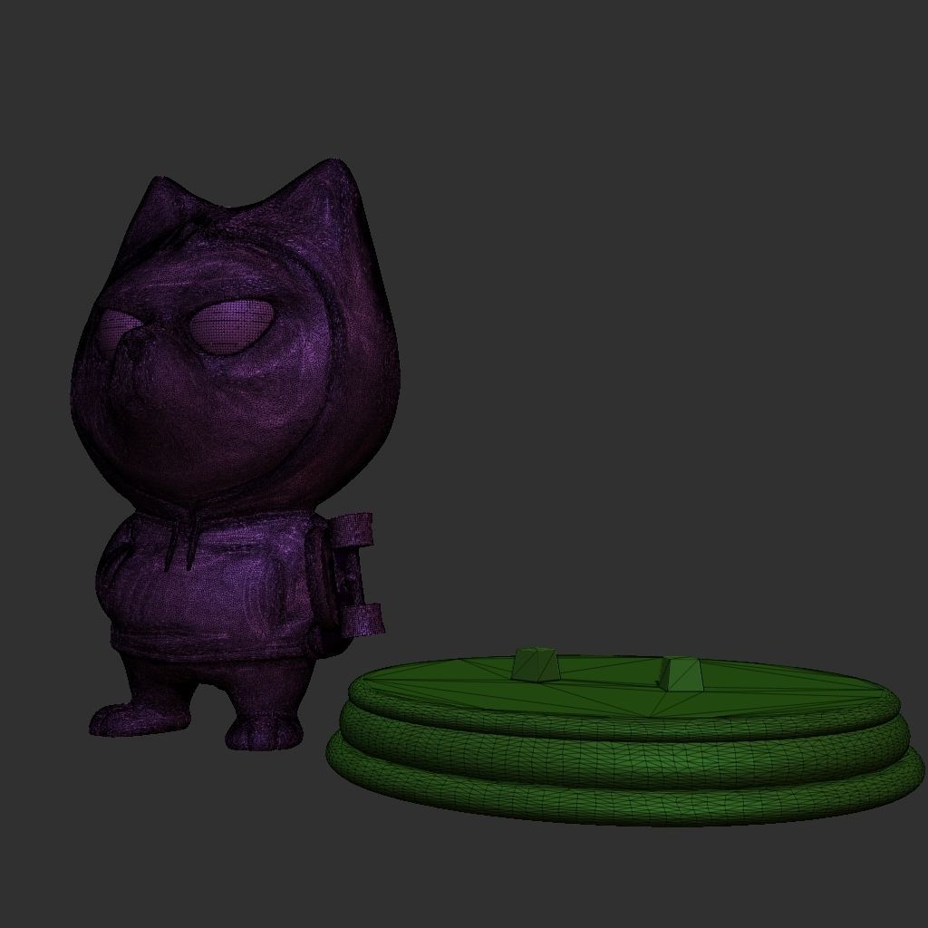 Skater Cat 3d Model 3d Printable Cgtrader