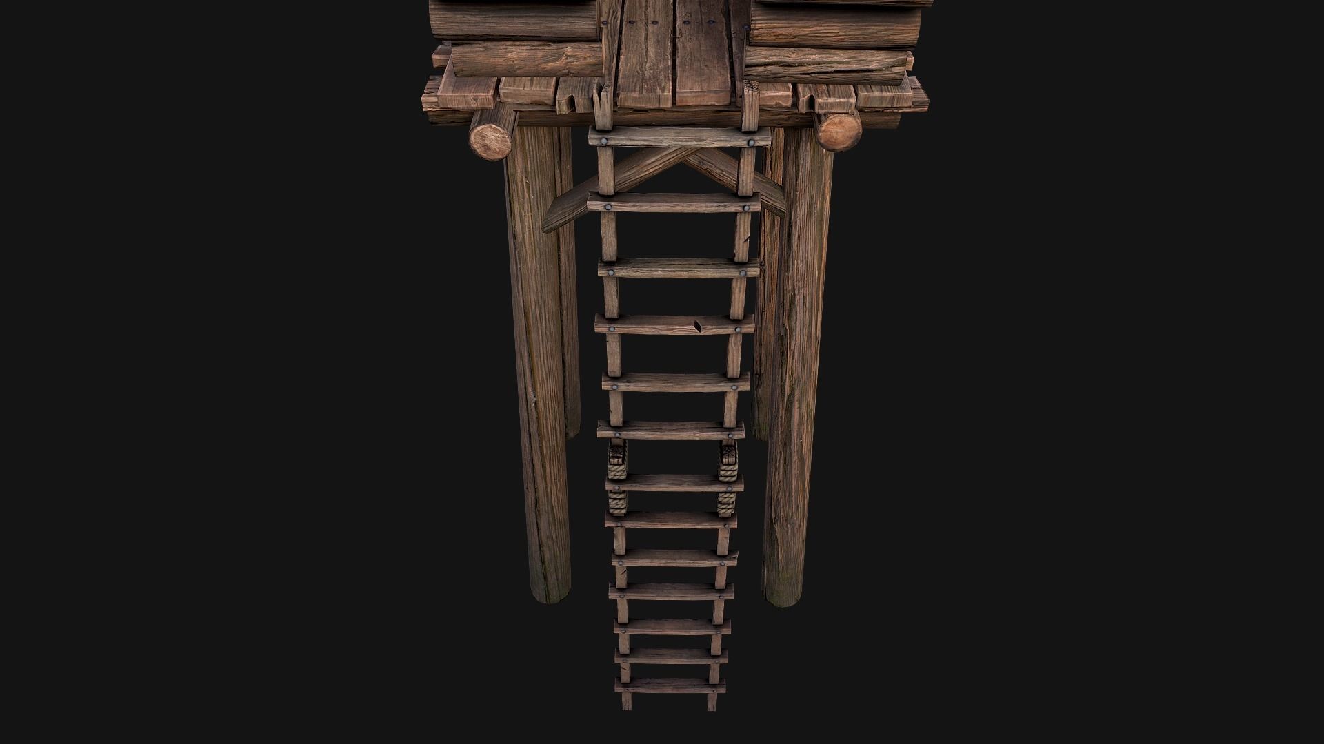 3D model Medieval Lookout Tower VR / AR / low-poly | CGTrader