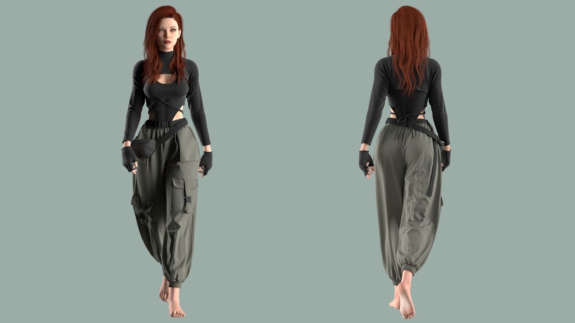 Female Outfit Marvelous Designer 3D model | CGTrader