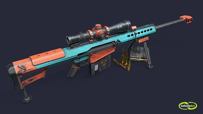 3D model Sniper Rifle VR / AR / low-poly | CGTrader