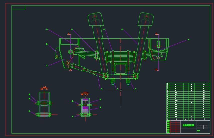 Design of Semi-Trailer Rear Suspension System 3D model | CGTrader