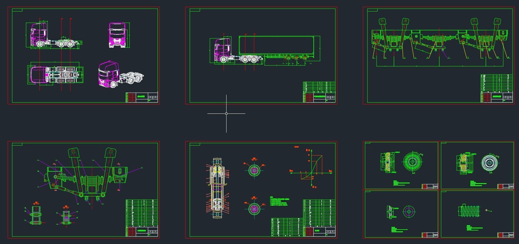 Design of Semi-Trailer Rear Suspension System 3D model | CGTrader