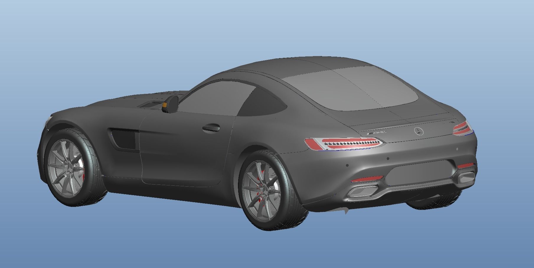 Mercedes-benz AMG-GT sports car 3D model | CGTrader