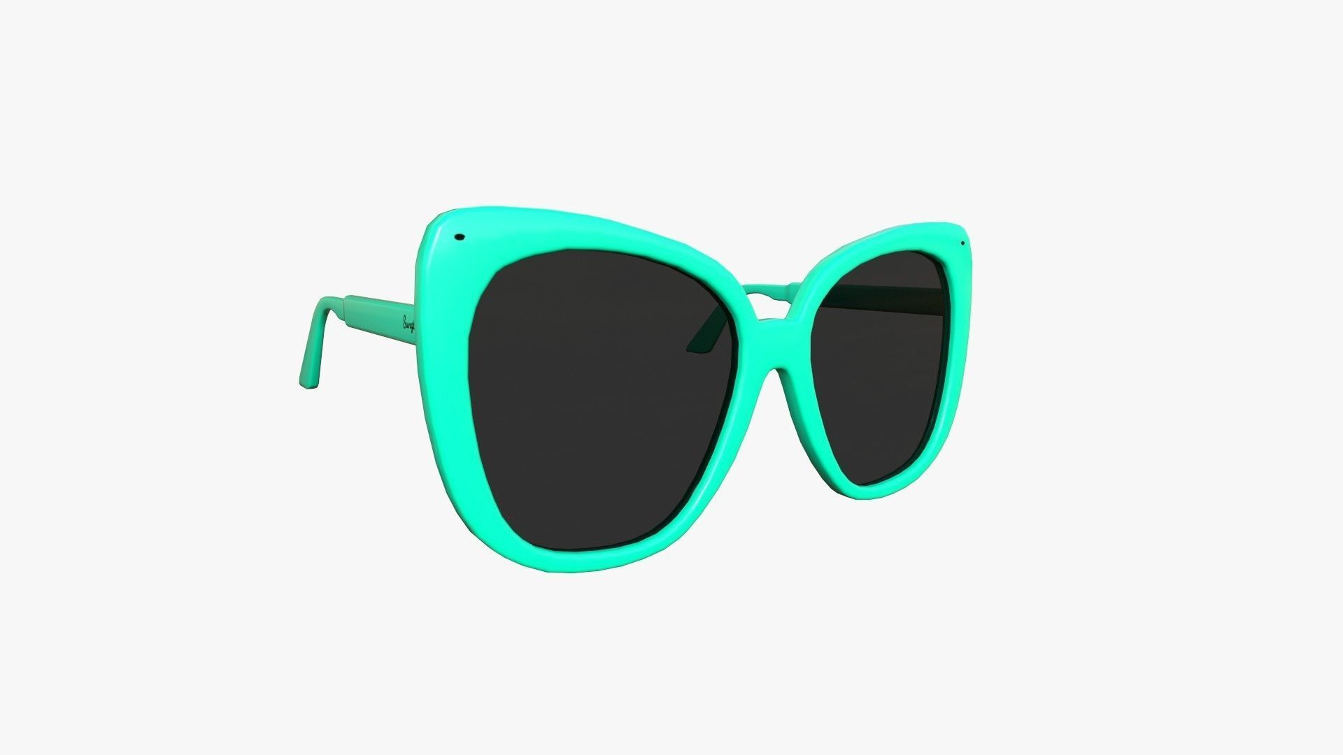 3D model Sunglass J04 Aqua - Character Design Fashion VR / AR / low ...