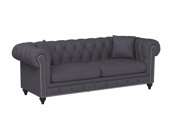 Grey Sofa 3D model | CGTrader