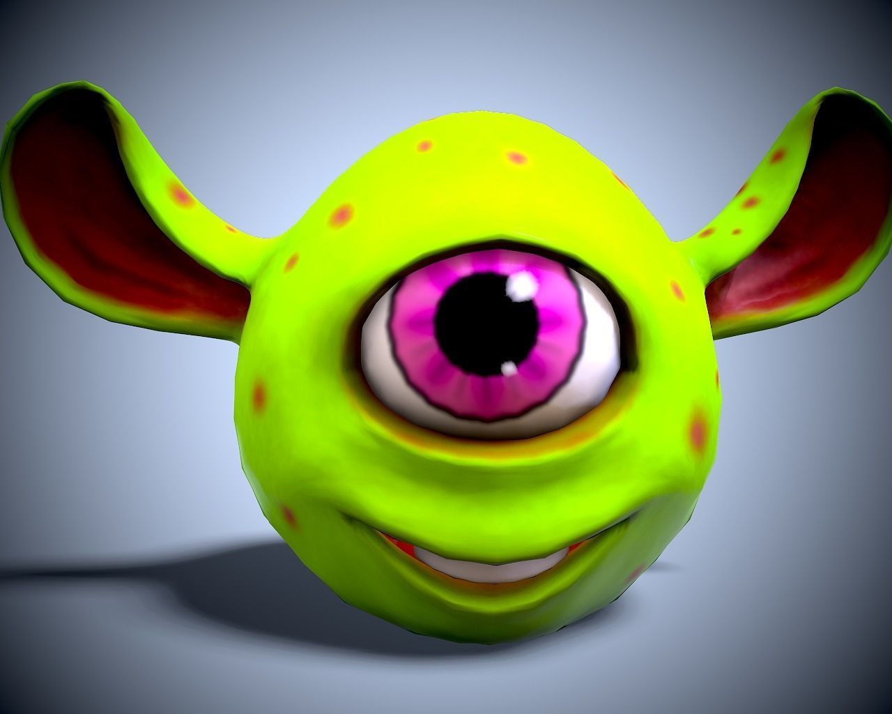 3D model little cartoon alien VR / AR / low-poly | CGTrader
