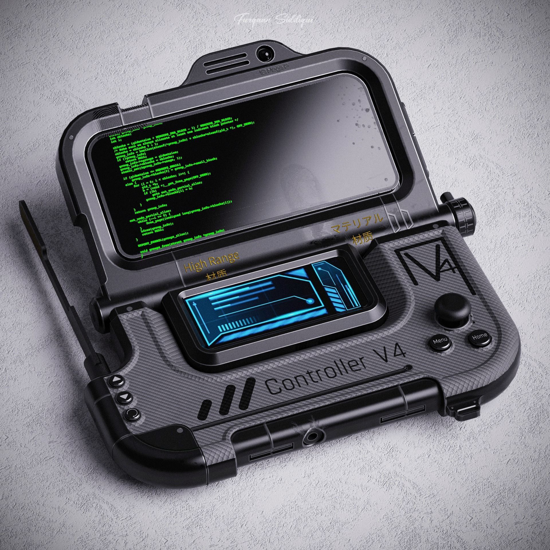 3D model Sci-fi Controller V4 VR / AR / low-poly | CGTrader