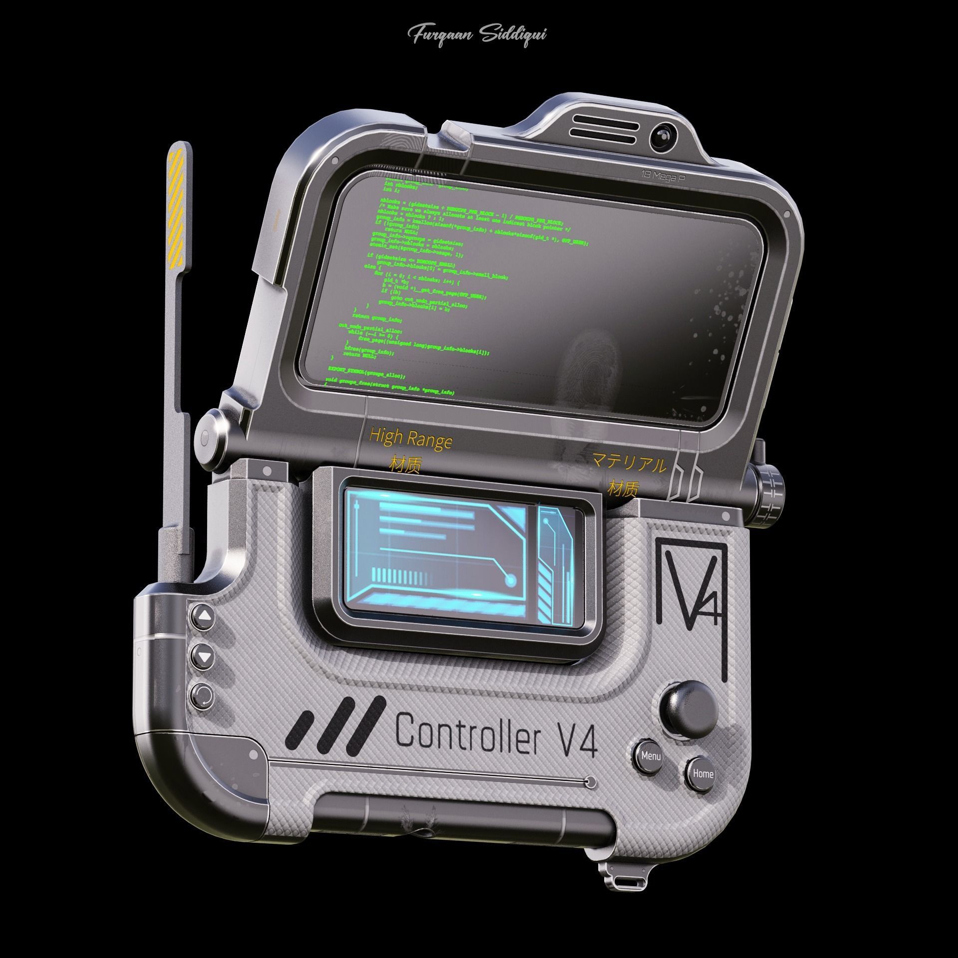 3D model Sci-fi Controller V4 VR / AR / low-poly | CGTrader