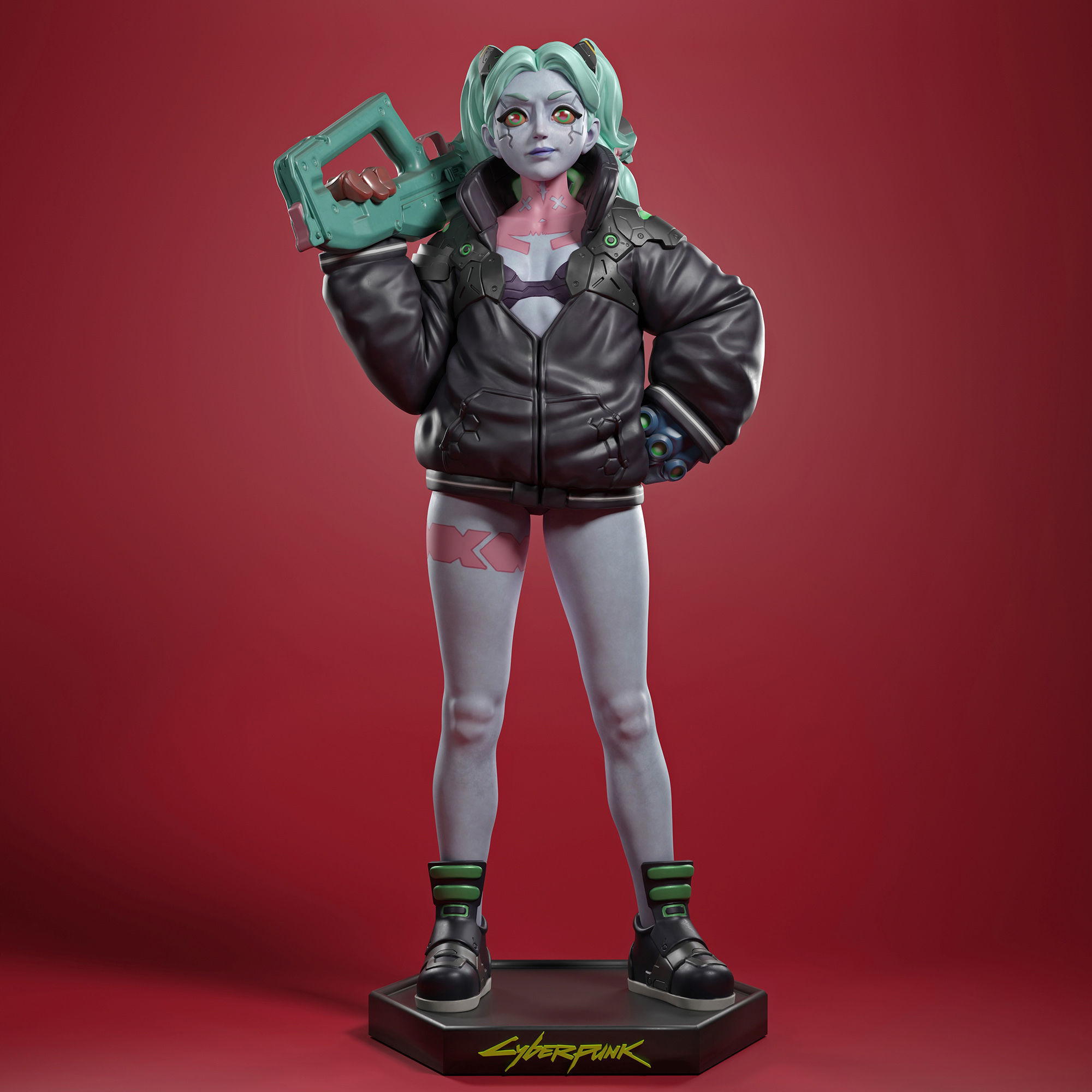 Rebecca from Edgerunners 3D model 3D printable | CGTrader