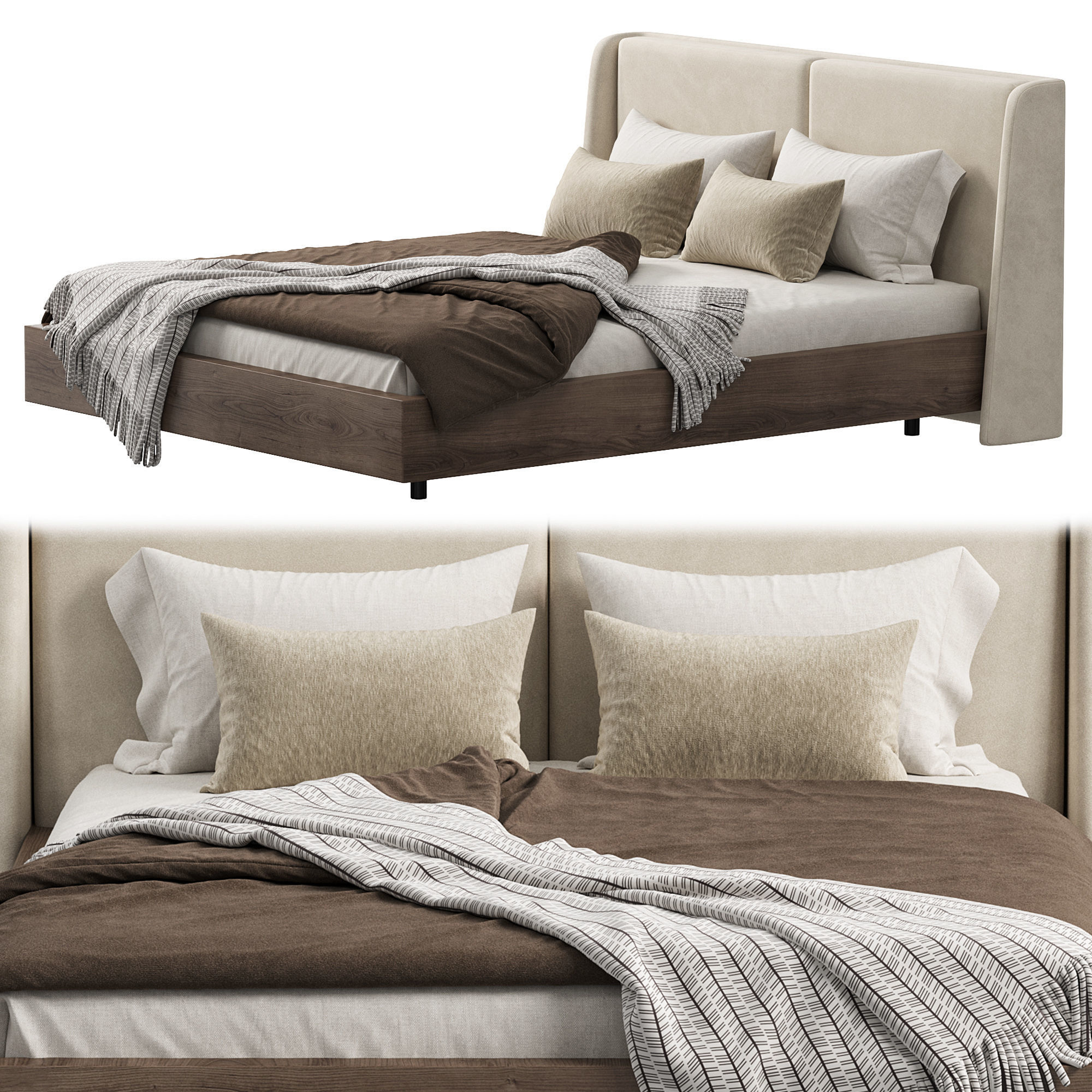 BROOKE BED by Vienna Cream 3D model | CGTrader