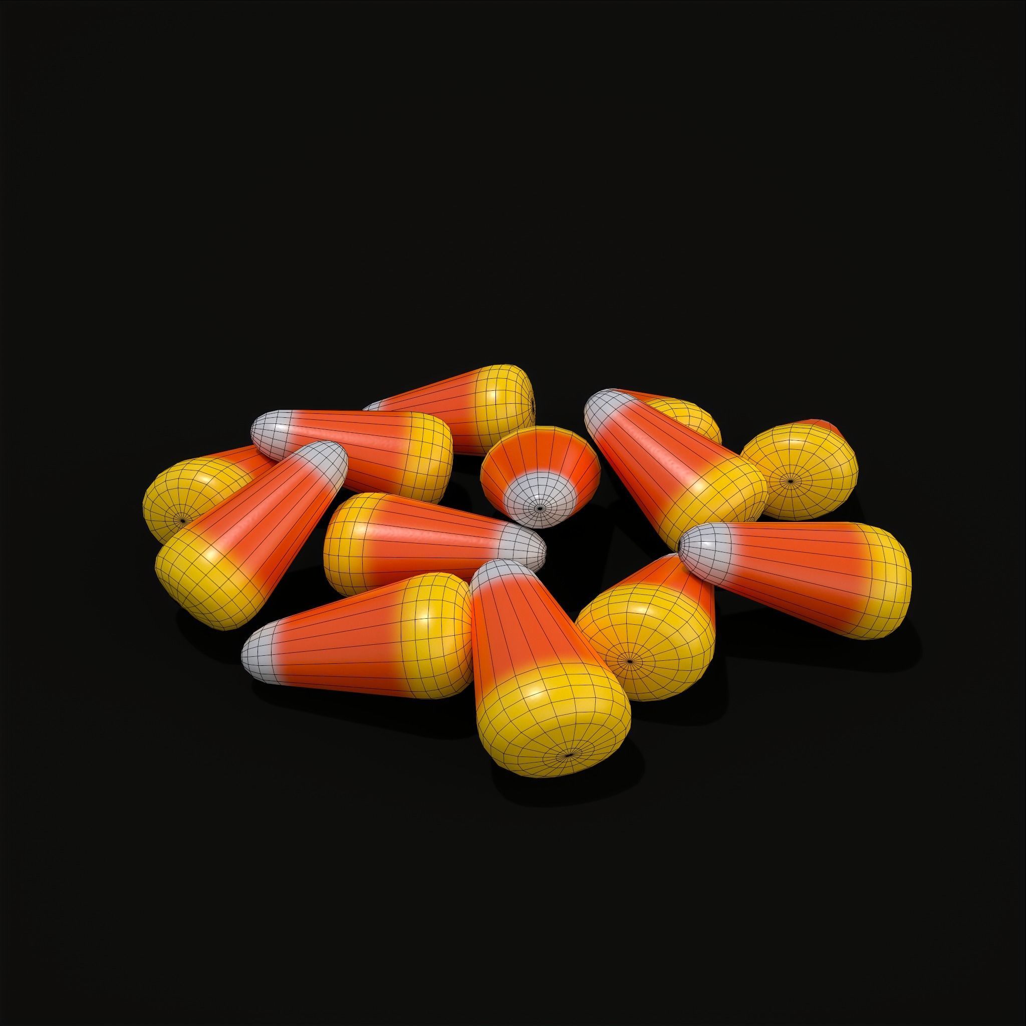 3D model Candy Corn Pile VR / AR / low-poly | CGTrader