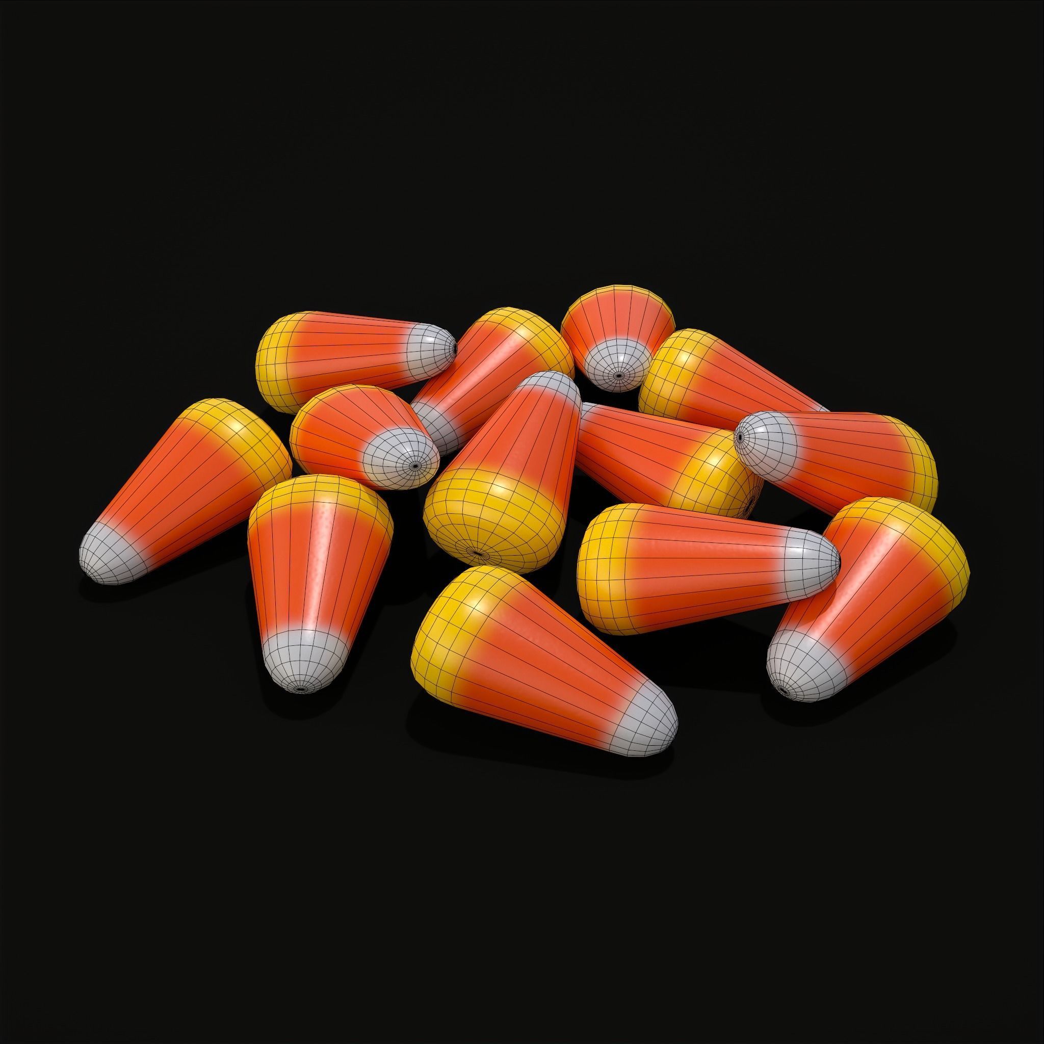 3D model Candy Corn Pile VR / AR / low-poly | CGTrader