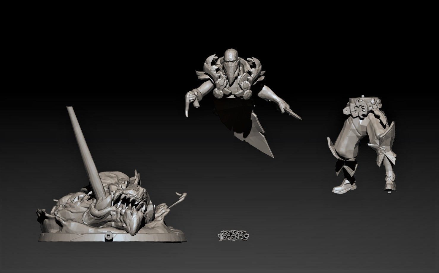 Pyke League Of Legends 3d Model 3d Printable Cgtrader