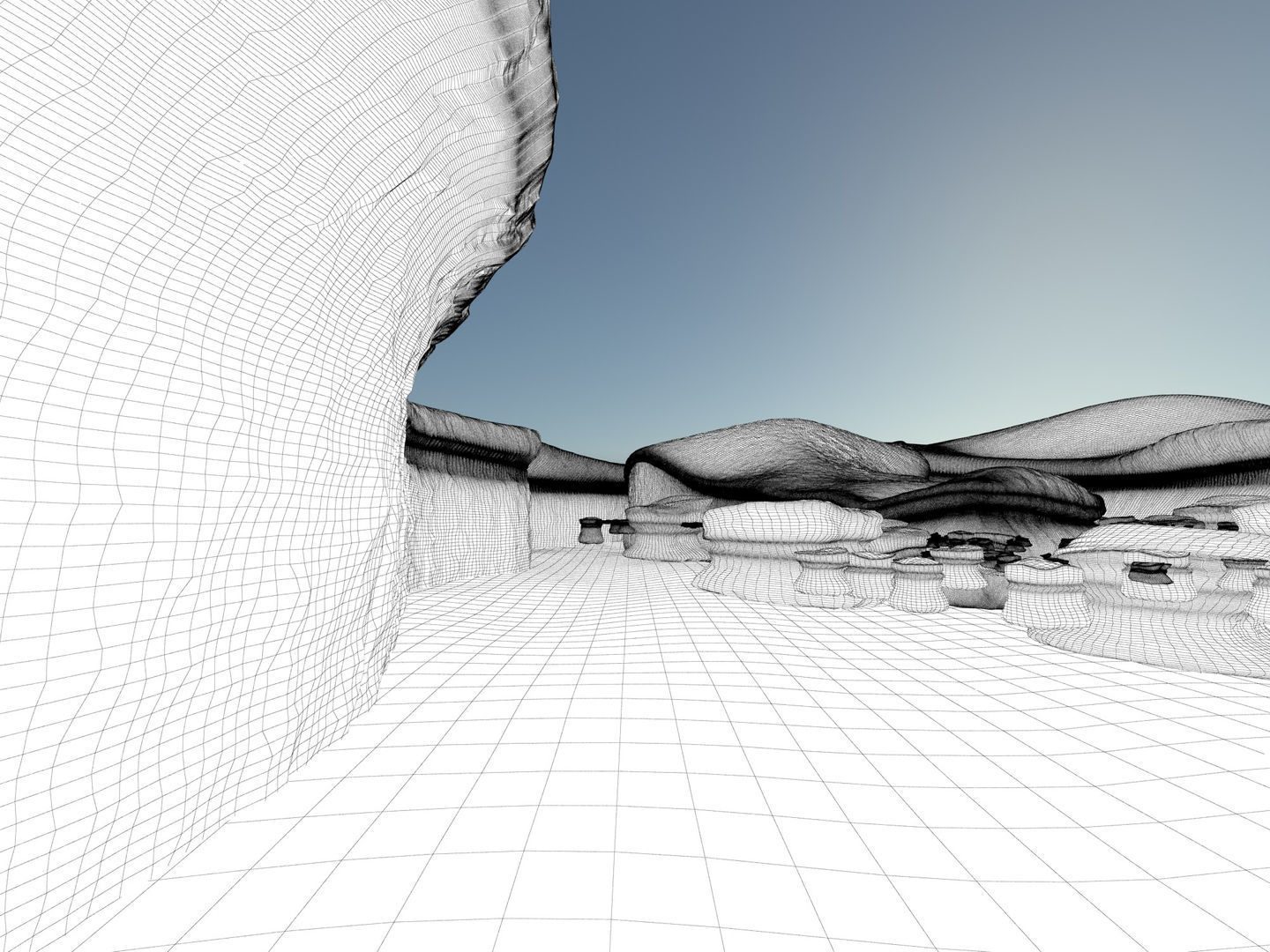 Icescape icebergs floating in water 3D model | CGTrader