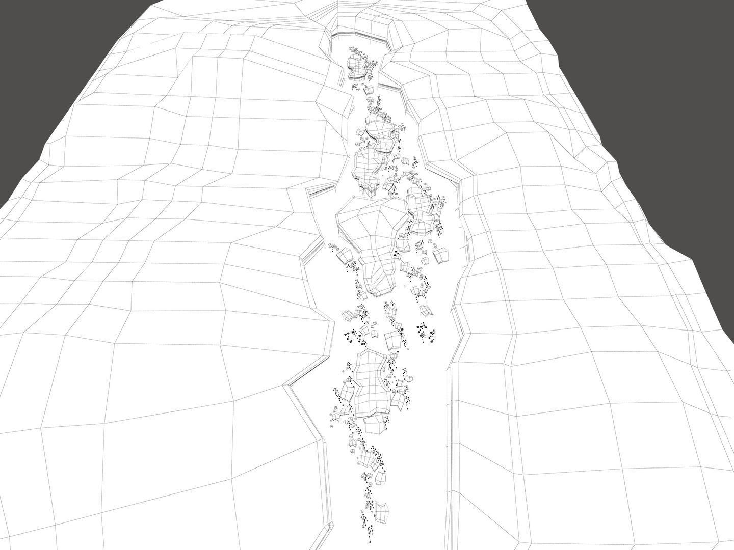 Icescape icebergs floating in water 3D model | CGTrader