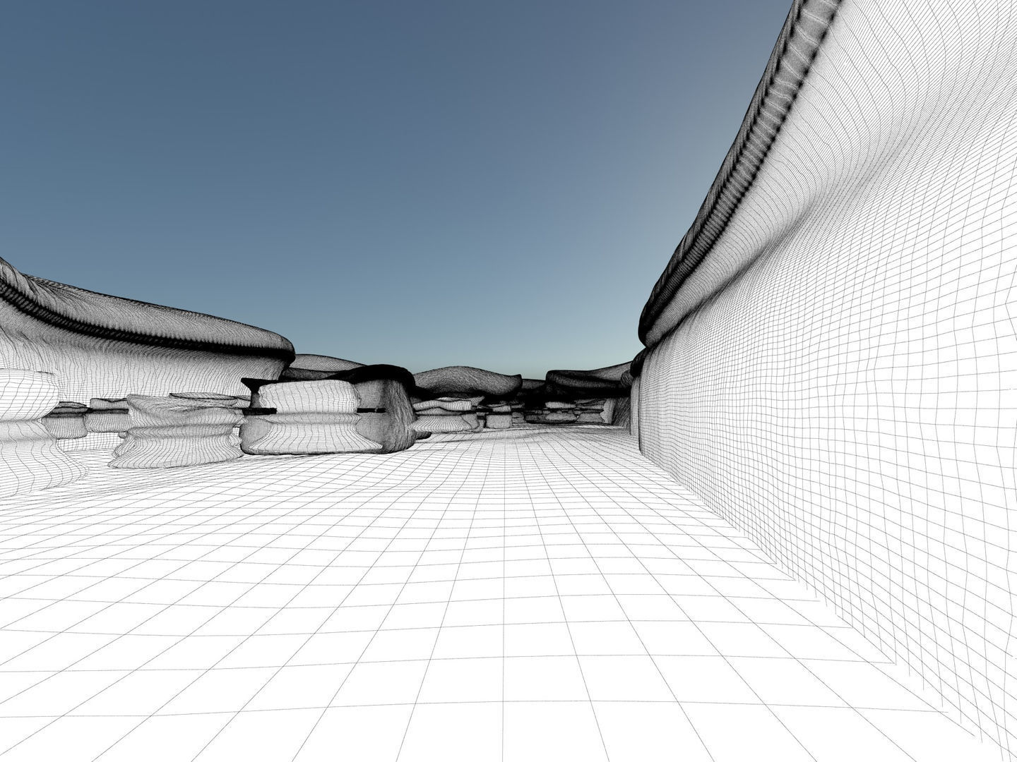 Icescape icebergs floating in water 3D model | CGTrader