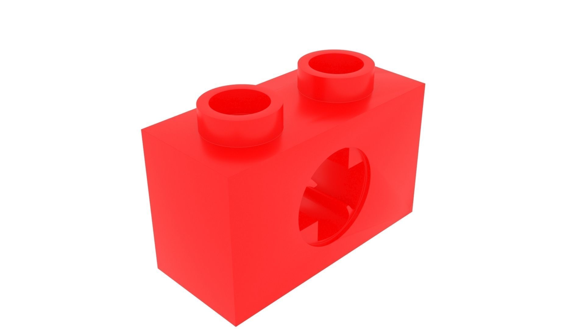 Lego Bricks With Axle Hole 3D model | CGTrader