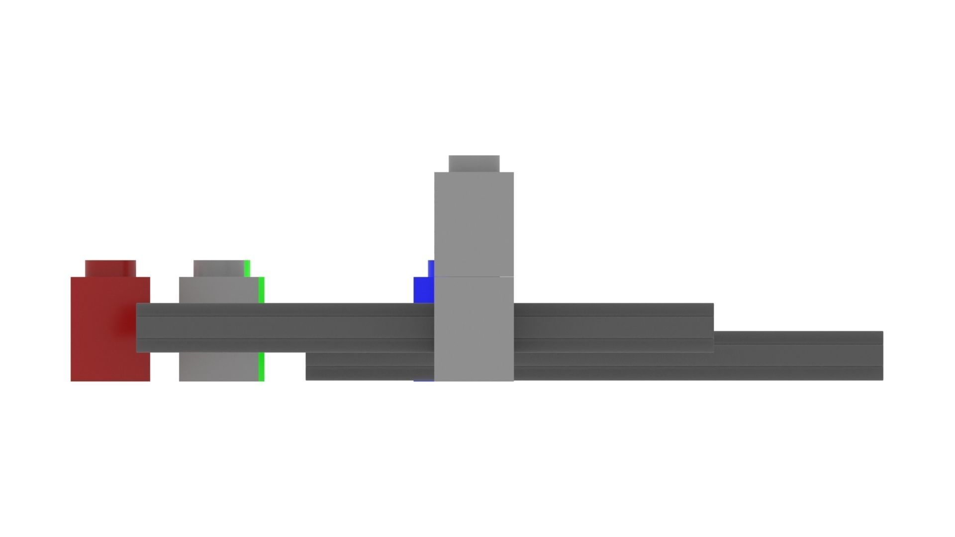Lego Bricks With Axle Hole 3D model | CGTrader