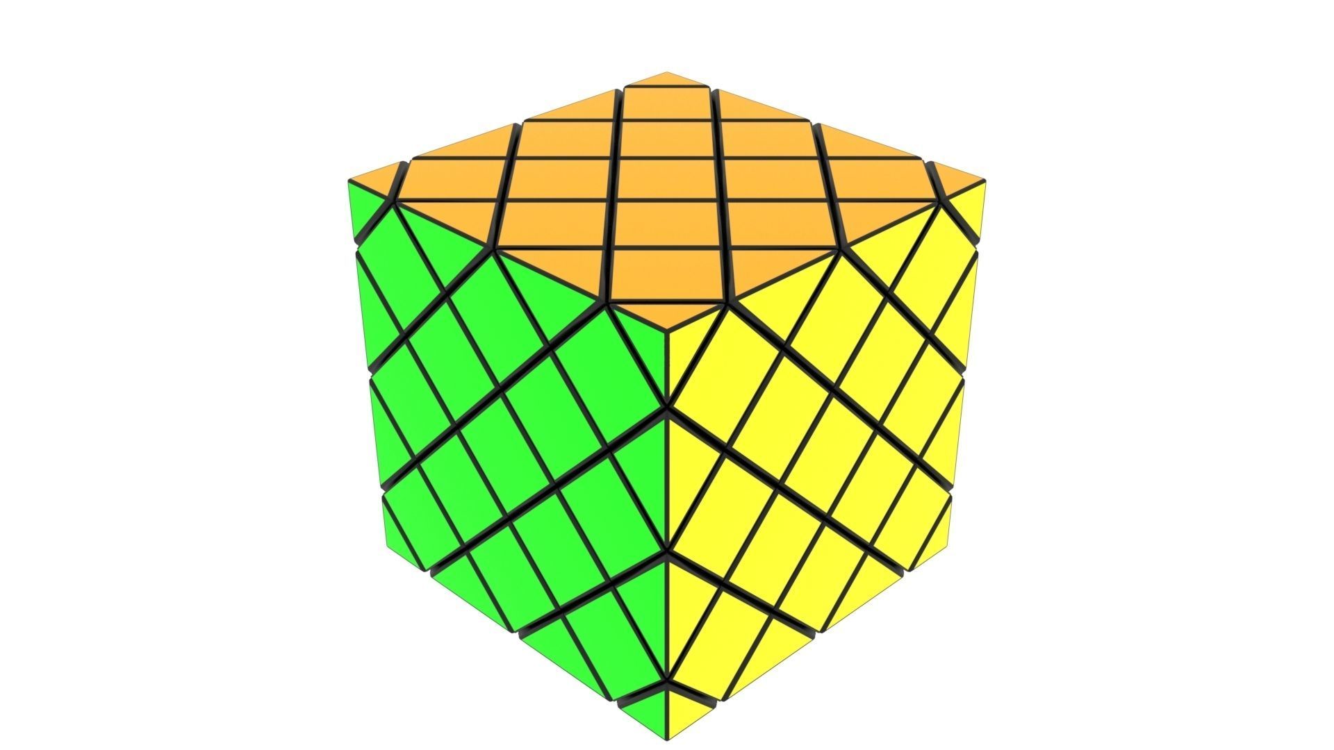 Skewb 4x4x4 3D model | CGTrader