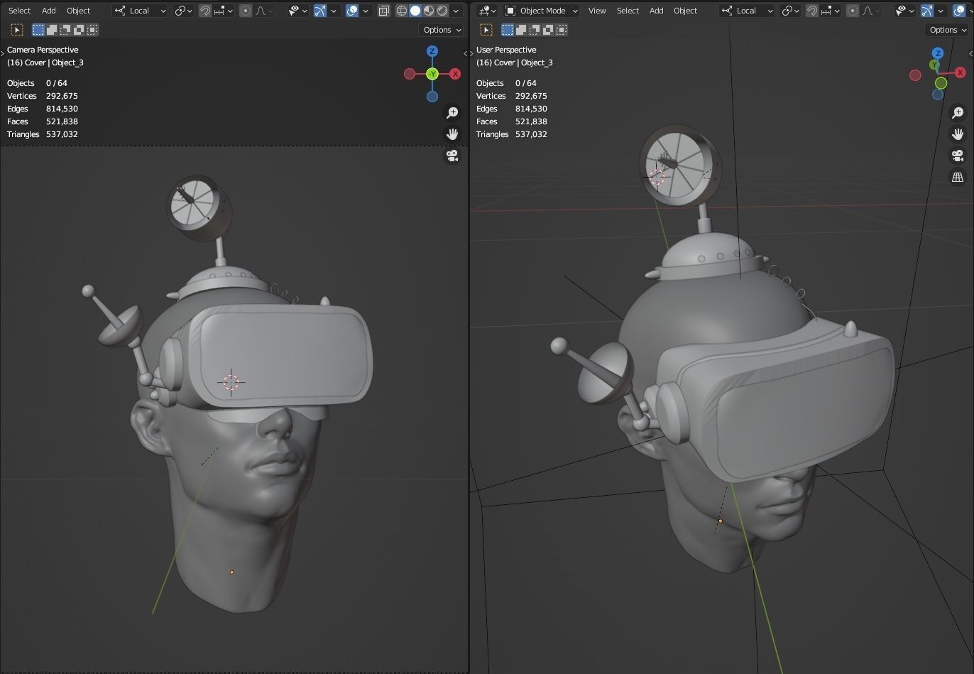 2D VR Headset free VR / AR / low-poly 3D model animated | CGTrader