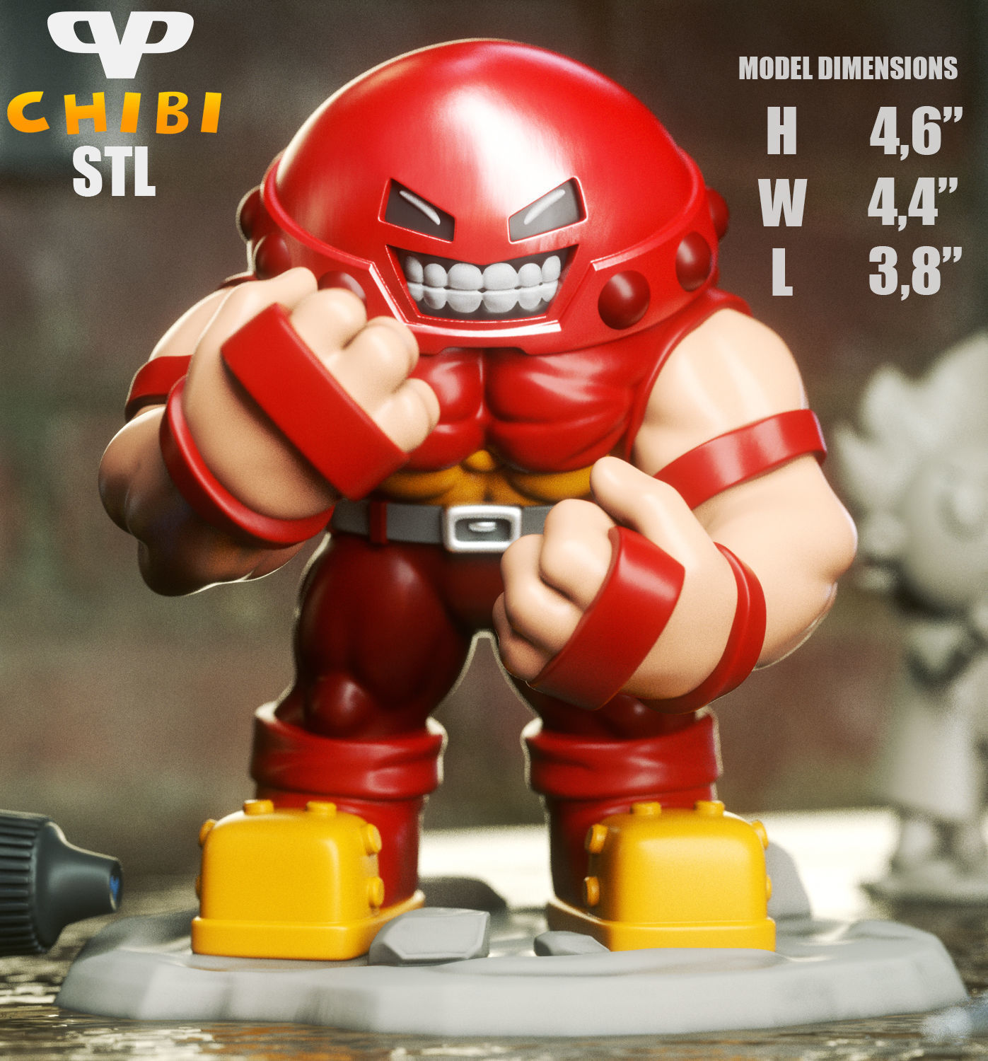 Juggernaut Chibi STL for 3D Printing ChibiSTL 3DXM 3D model 3D ...
