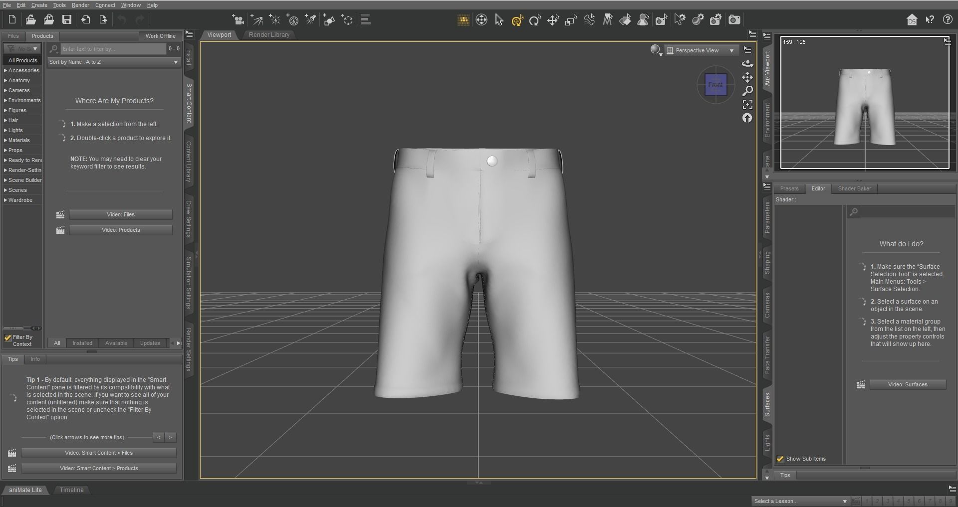Men Suit Short Pant 3D model | CGTrader