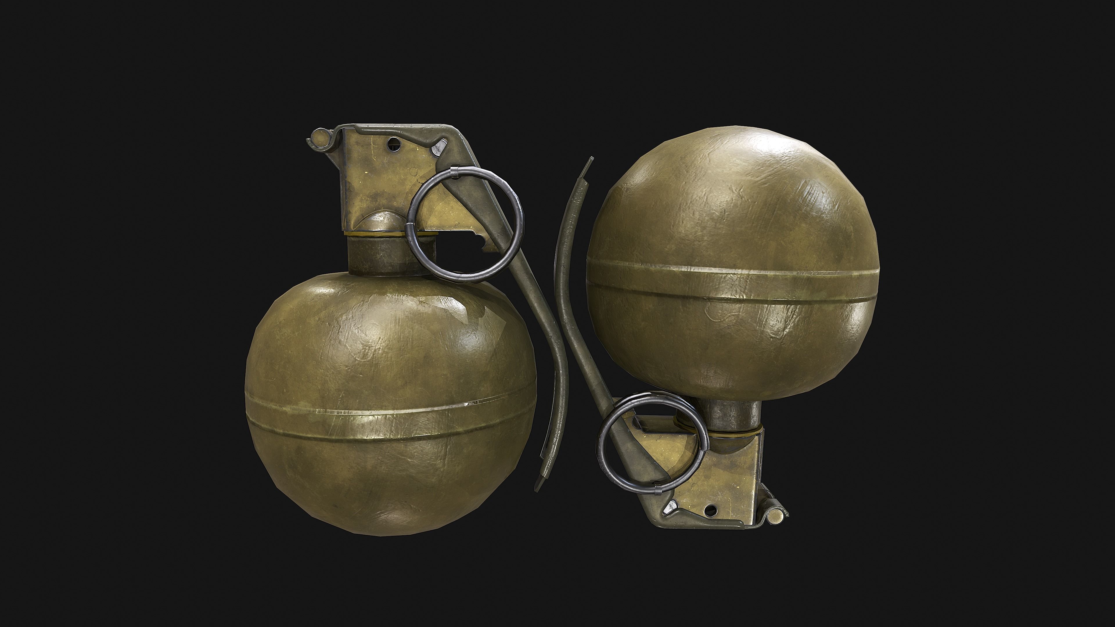 3D model M67 Grenade VR / AR / low-poly | CGTrader