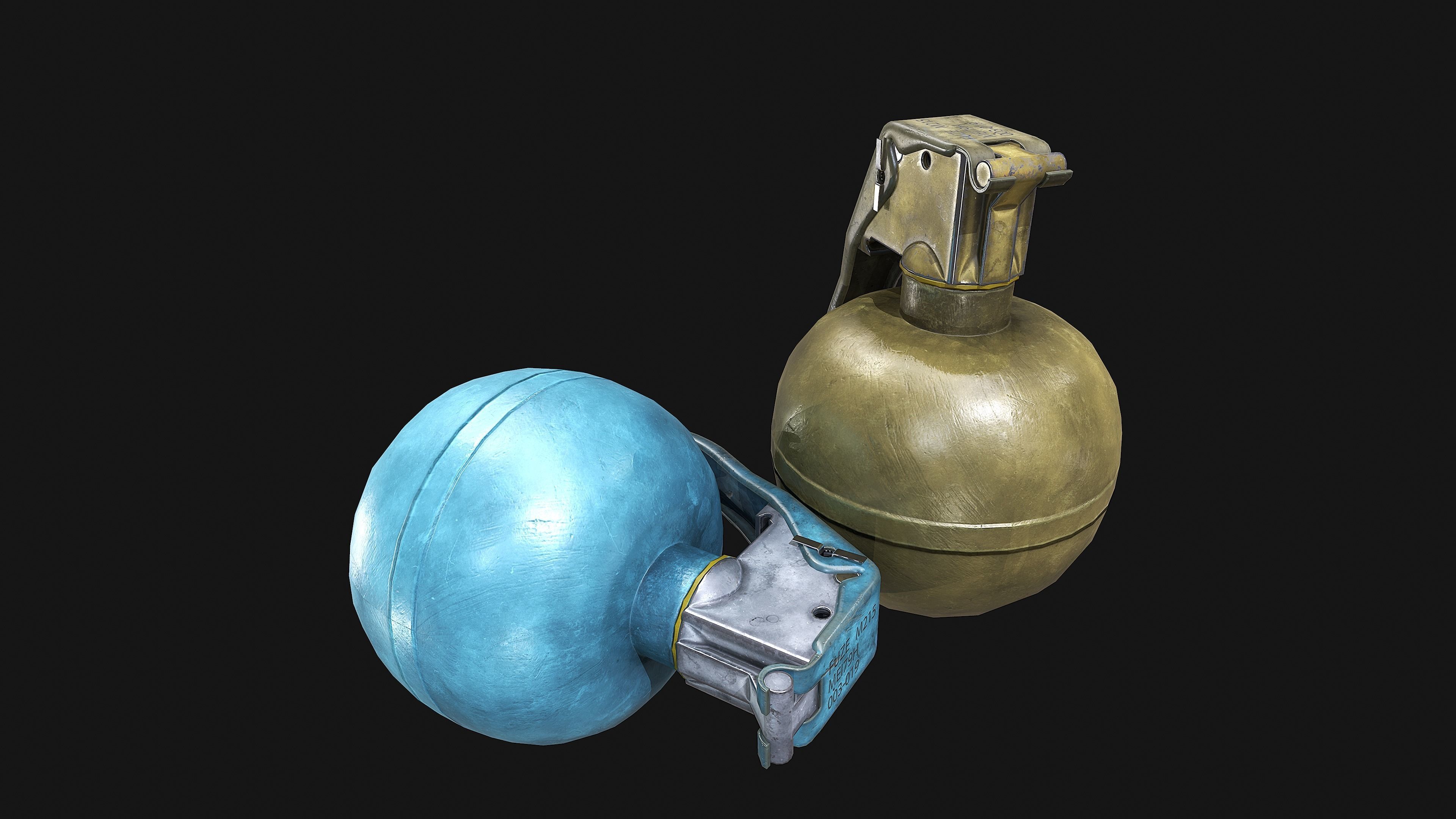 3D model M67 Grenade VR / AR / low-poly | CGTrader