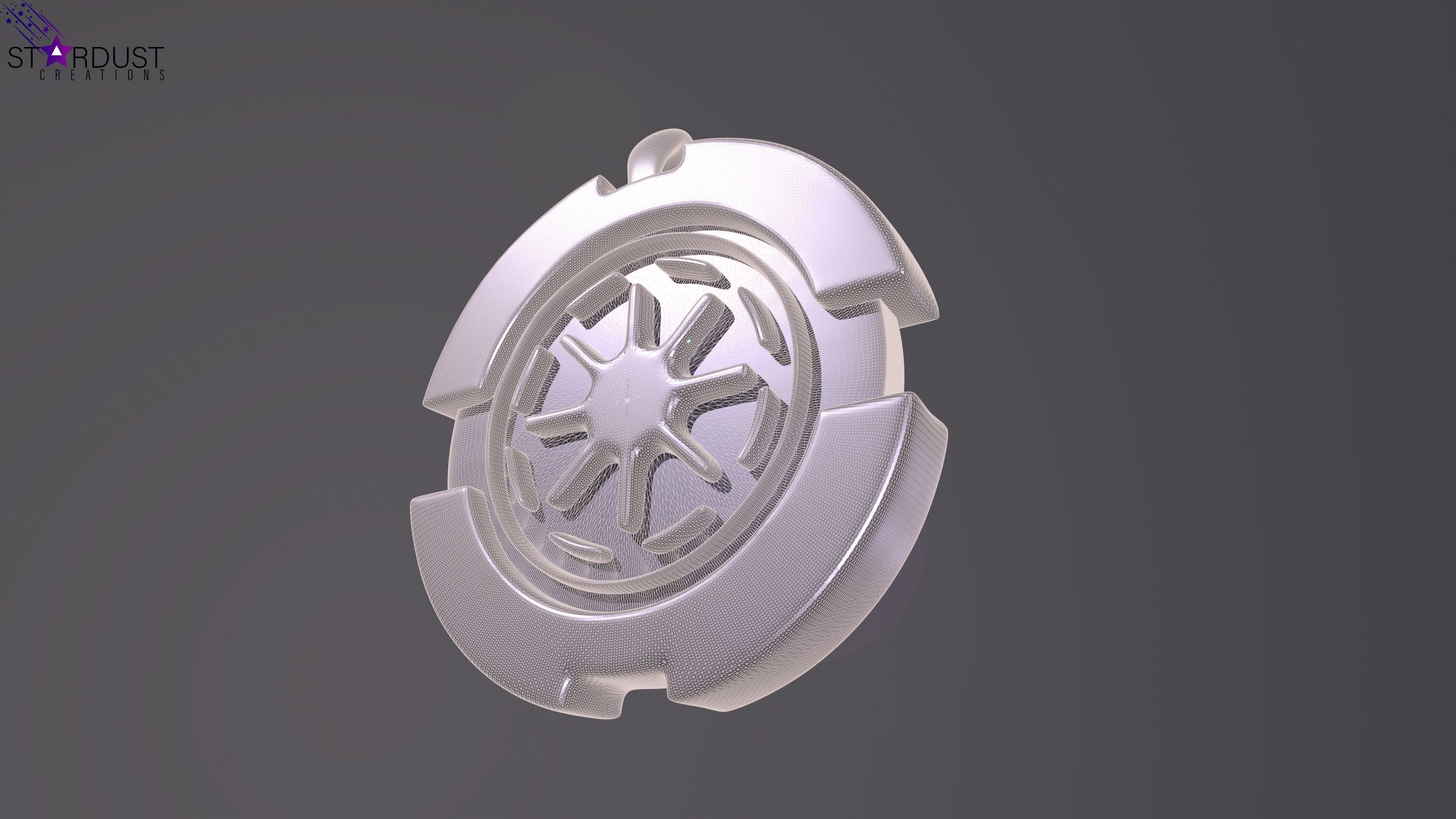 Coruscant Security Pendant magnet free 3D model 3D printable | CGTrader
